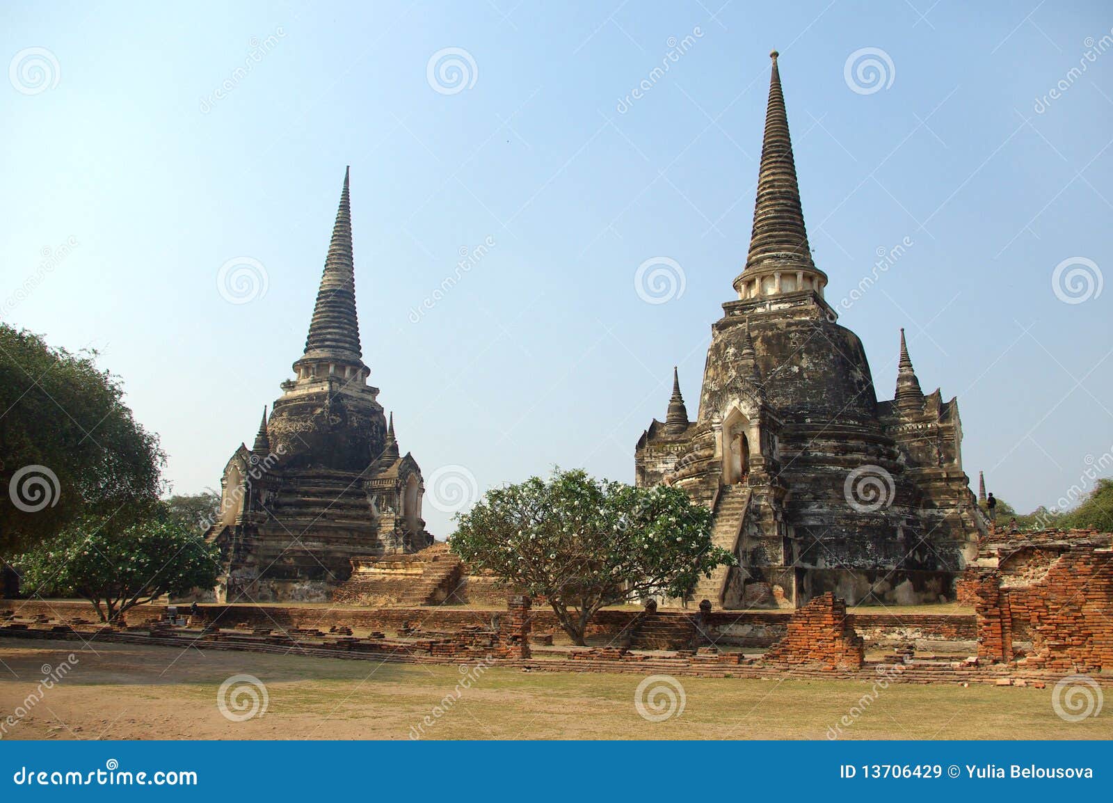 Ancient Buddhist temples stock image. Image of monument - 13706429