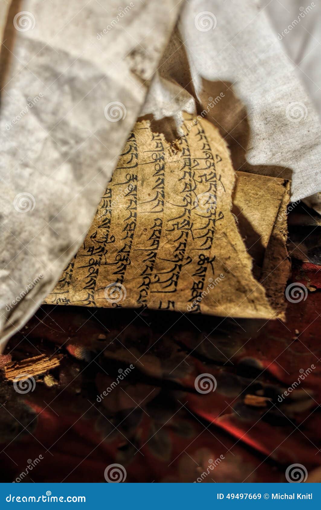 Ancient buddhist texts stock image. Image of nepalese - 49497669
