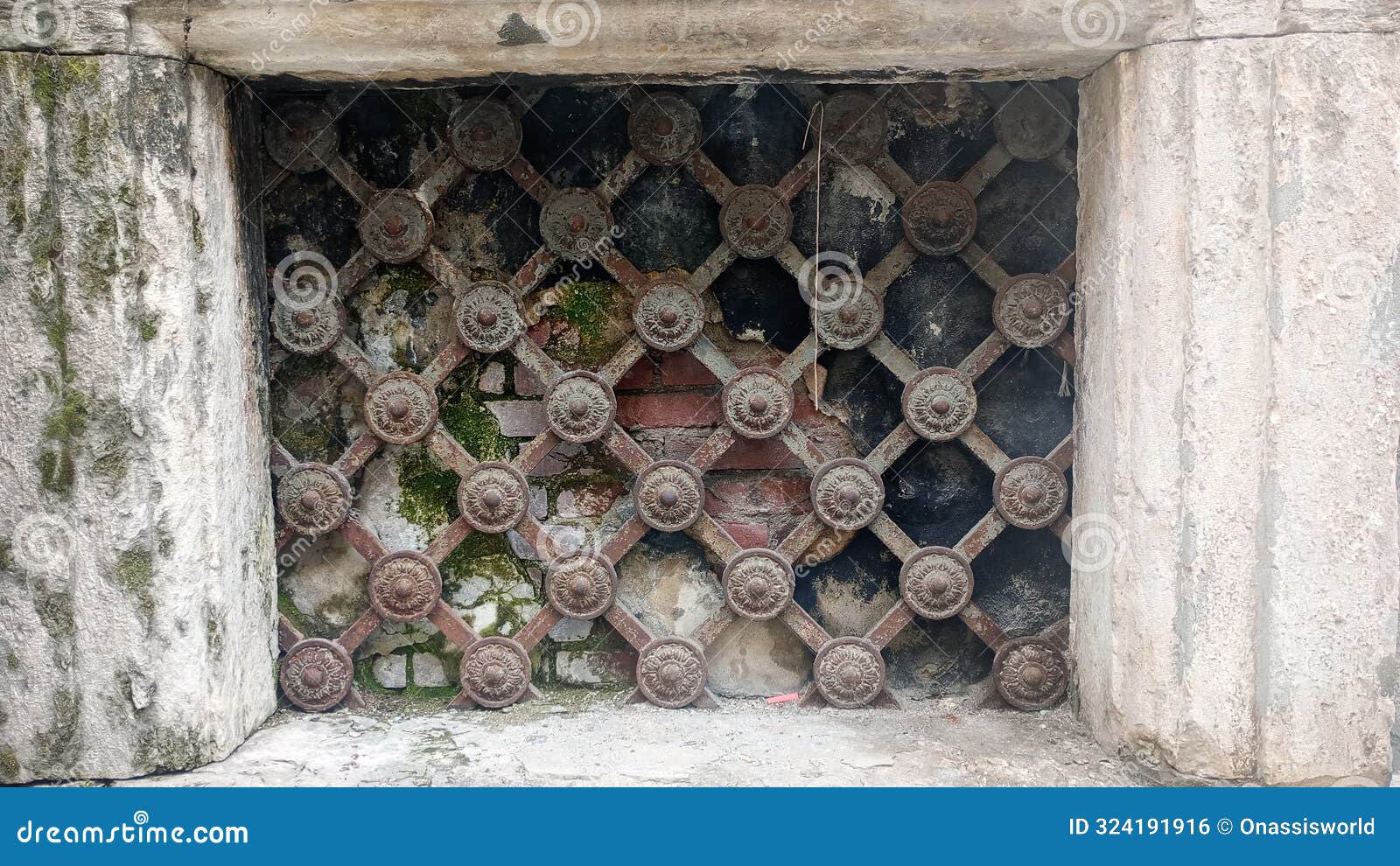 Ancient Building Architecture. Iron and Stone Walls Stock Photo - Image ...