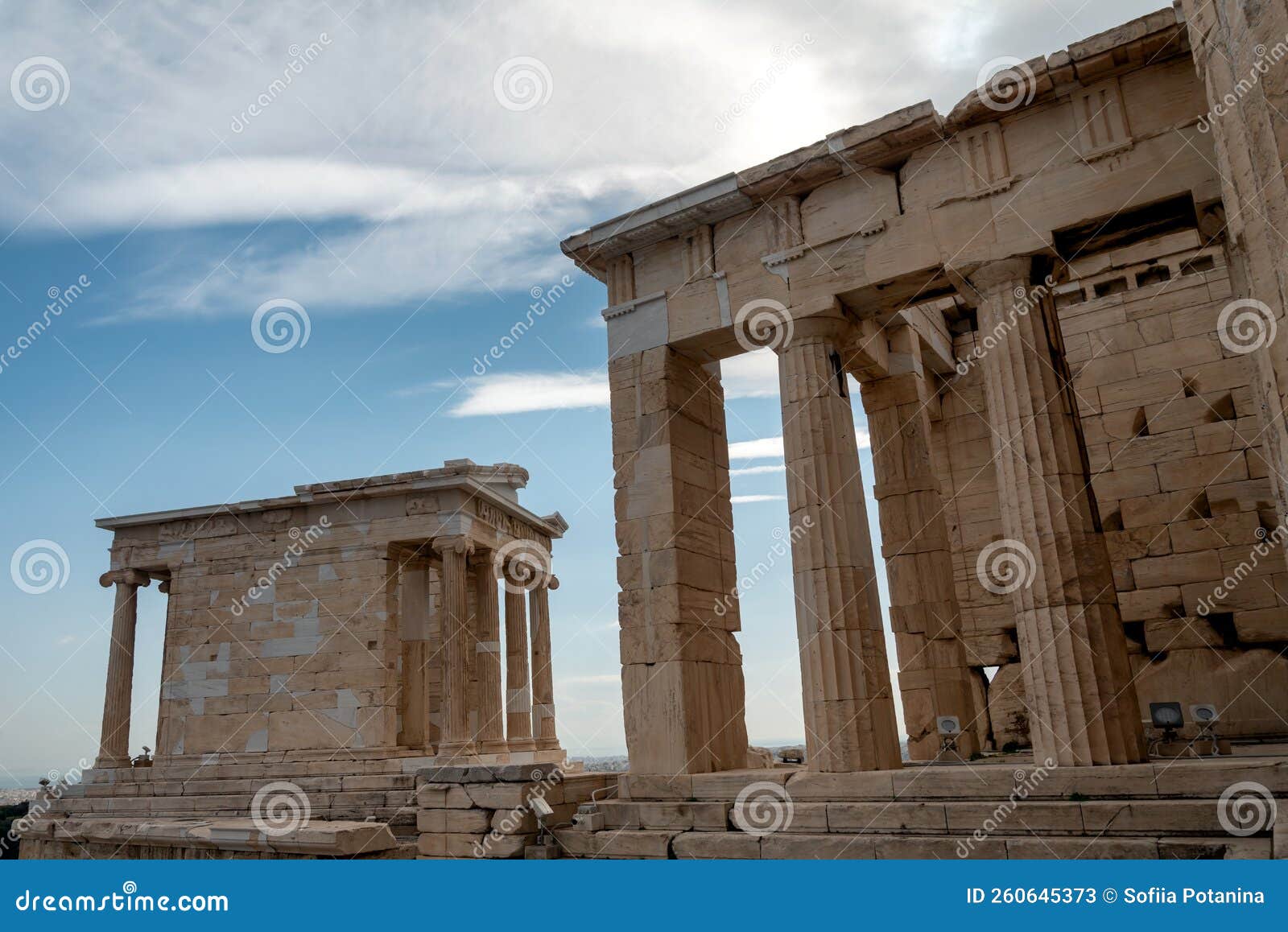 Ancient Building in Athens Greece Stock Image - Image of column ...