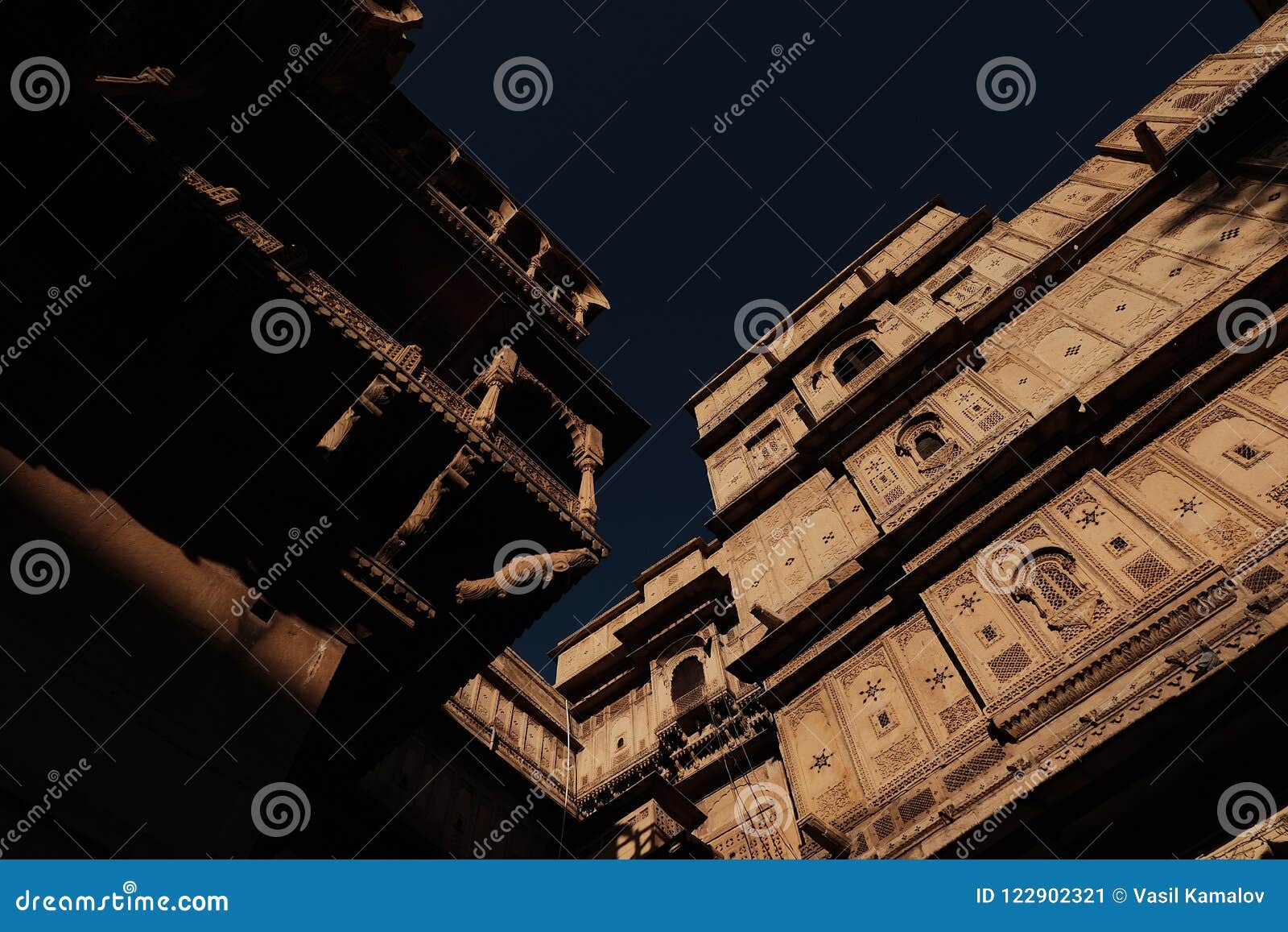 Ancient Building Bottom View with Angle Stock Image - Image of exterior ...