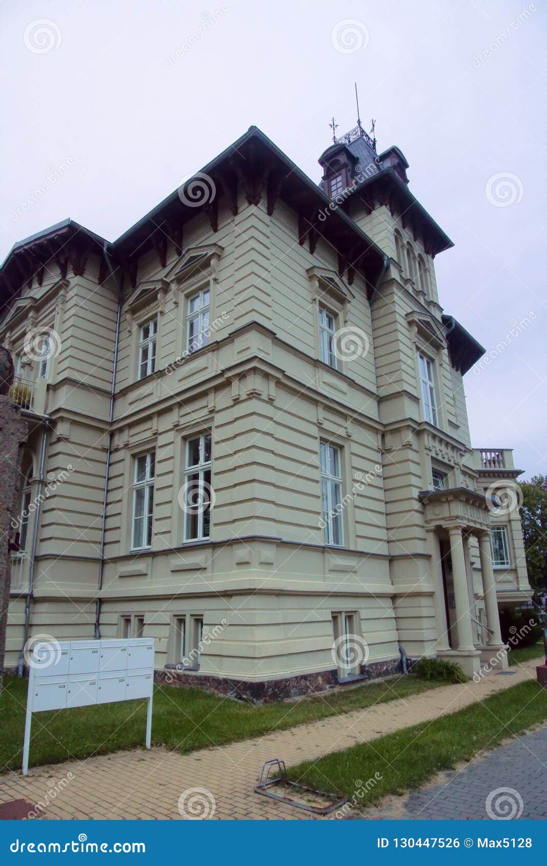 Ancient Building in Classical Style with a Turret Editorial Photo ...