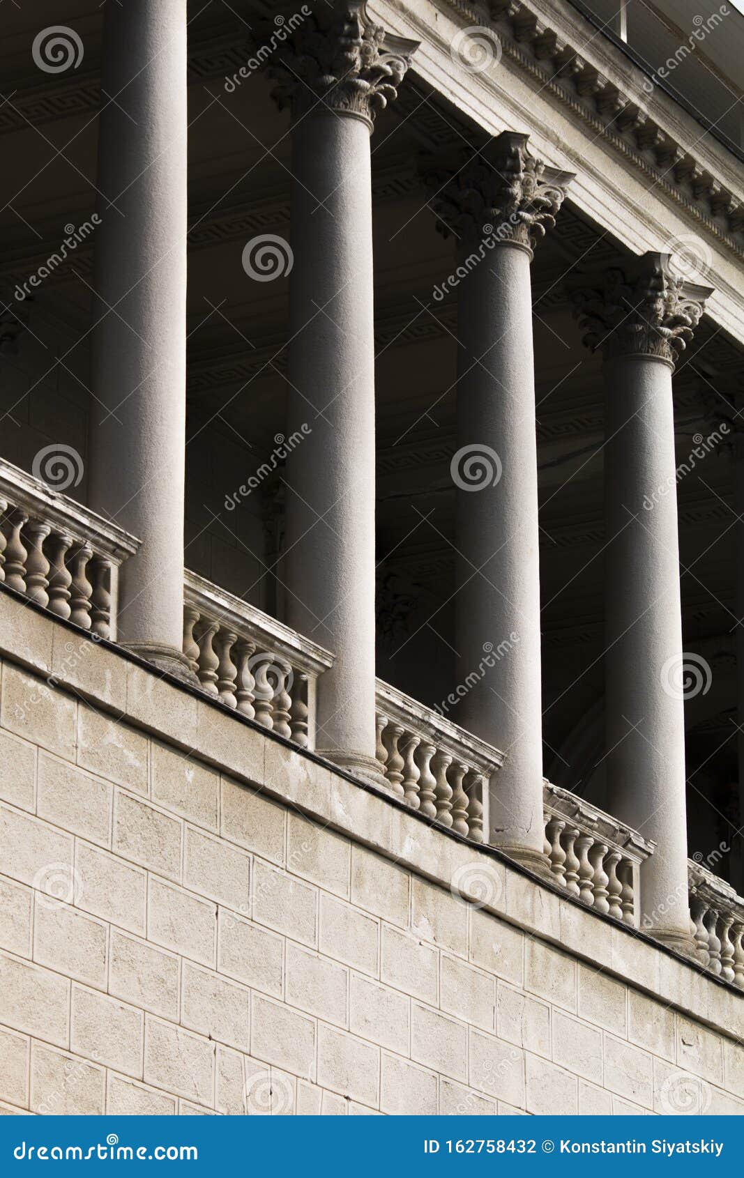Ancient Building with Columns. Building with Many Columns Stock Photo ...