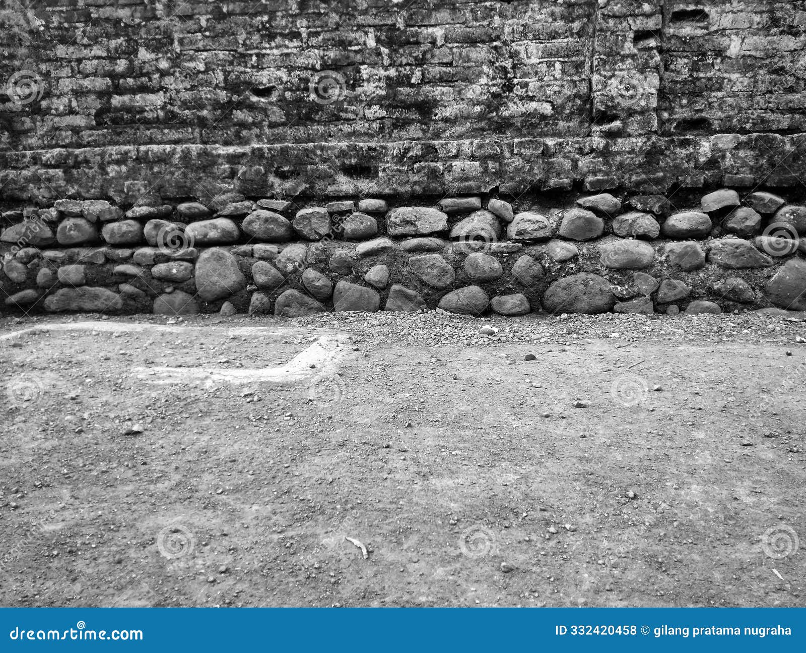 Ancient Rock and Brick Foundation Stock Photo - Image of ancient ...