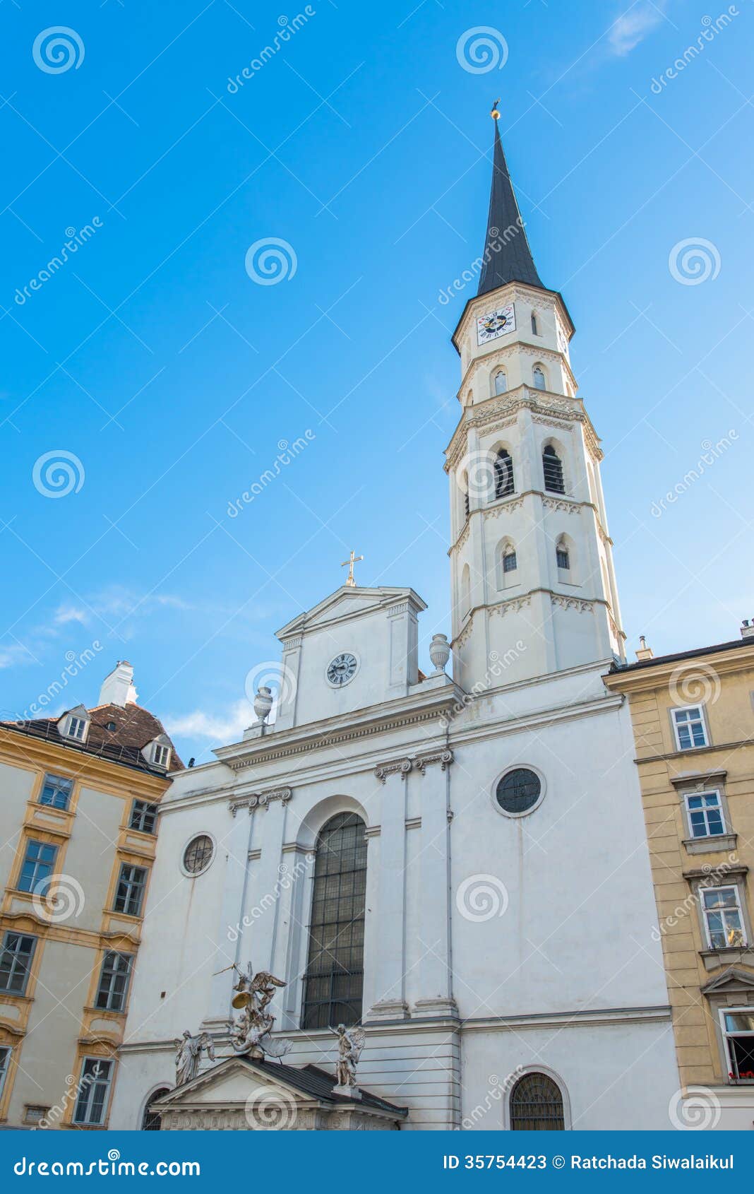 Ancient Building in the Middle of Vienna, Austria Stock Image - Image ...