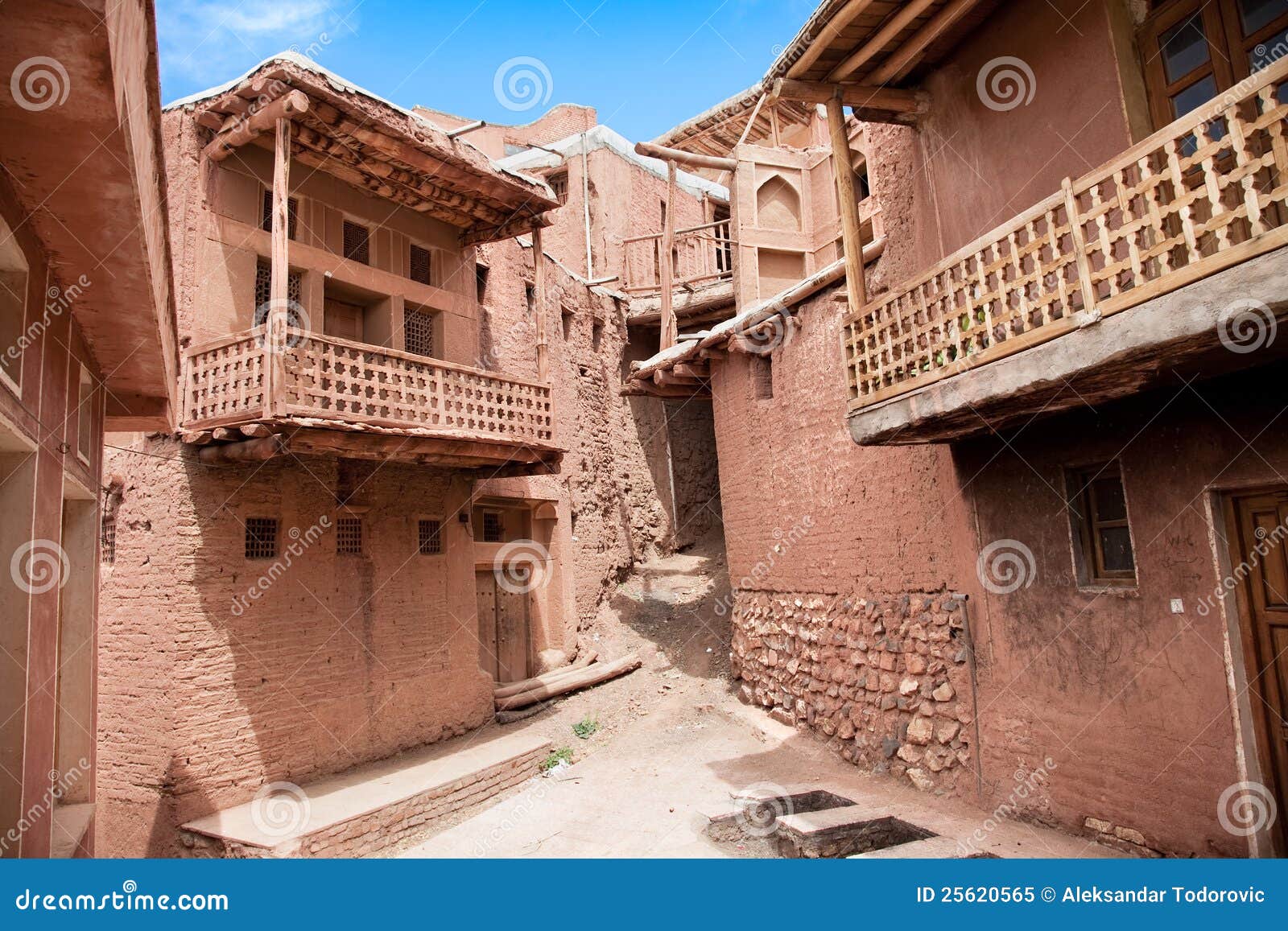 Ancient Building in Village Abyaneh, Iran Stock Image - Image of world ...