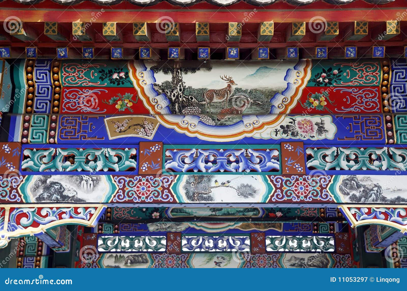 Ancient Buildings Decoration. Stock Image - Image of pattern ...