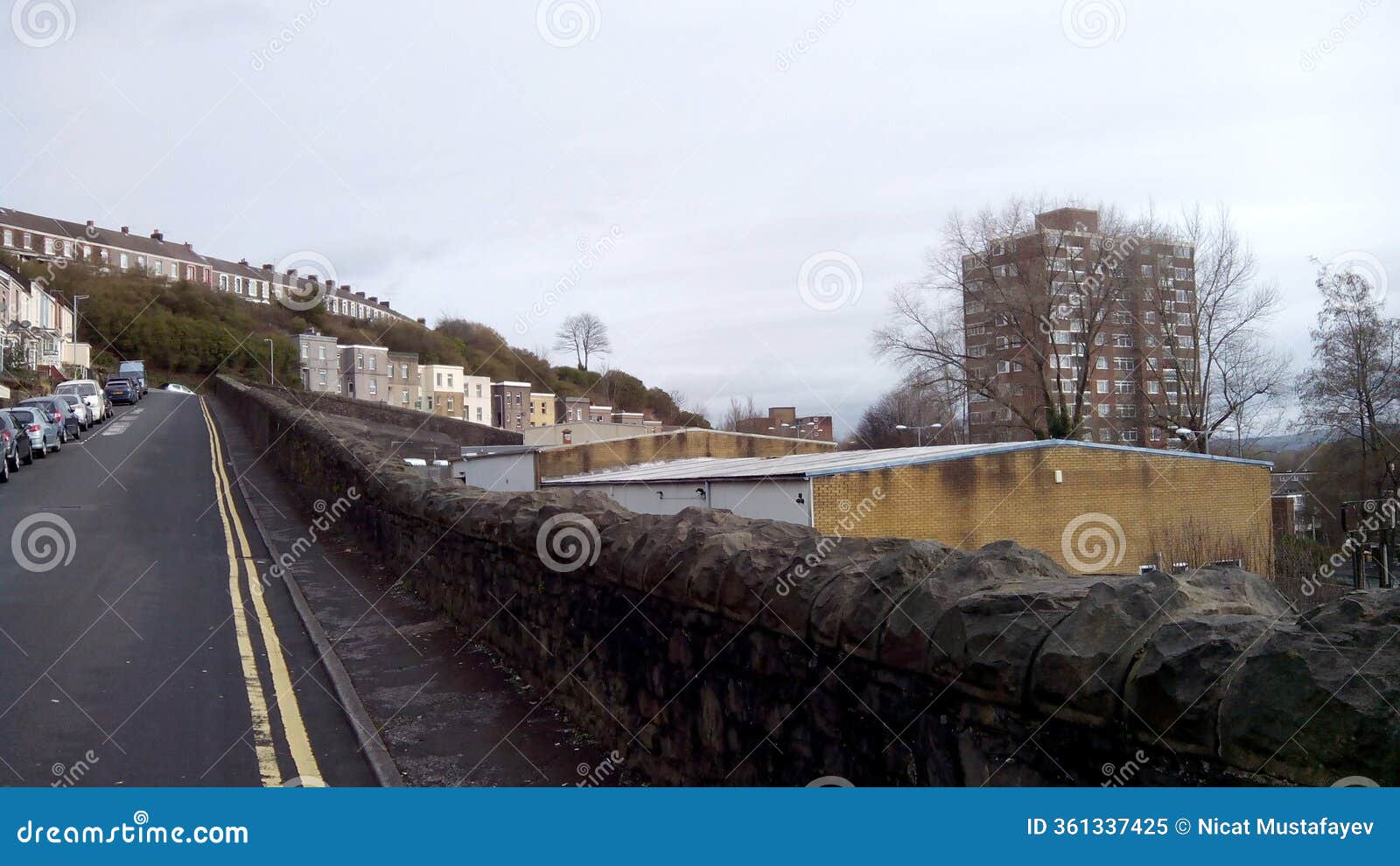 Ancient Buildings and Historic Streets of Modern British Cities Stock ...