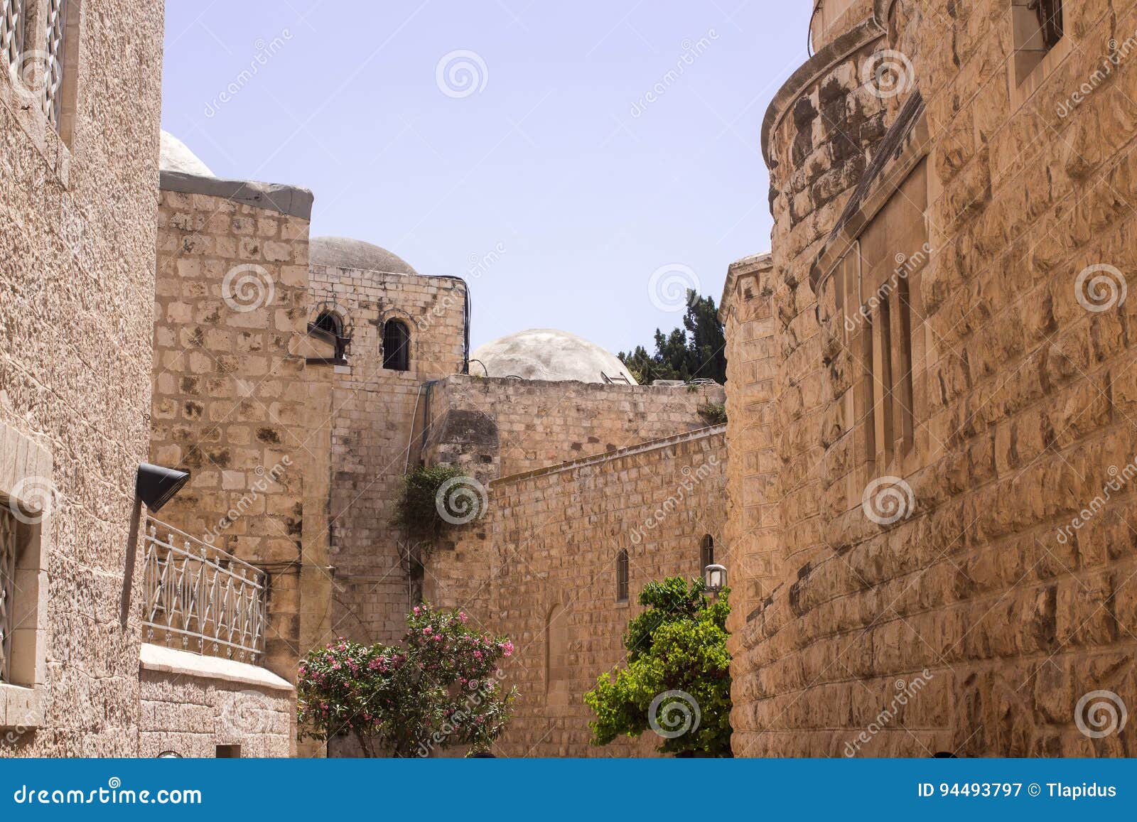 Ancient Buildings of Jerusalem Stock Image - Image of jewish, building ...