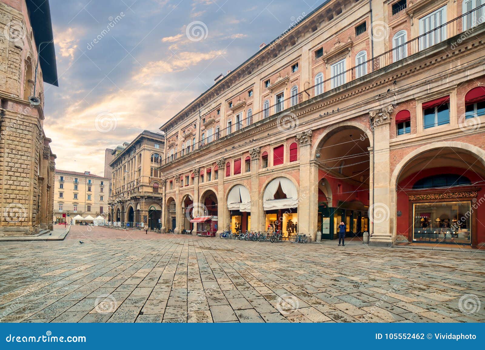 Buildings on Main Square of Bologna Editorial Photography - Image of ...