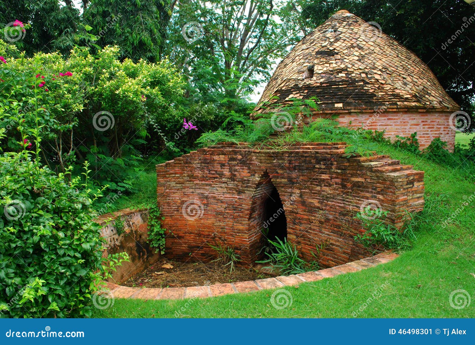 Ancient built kilns stock image. Image of ancient, grass - 46498301