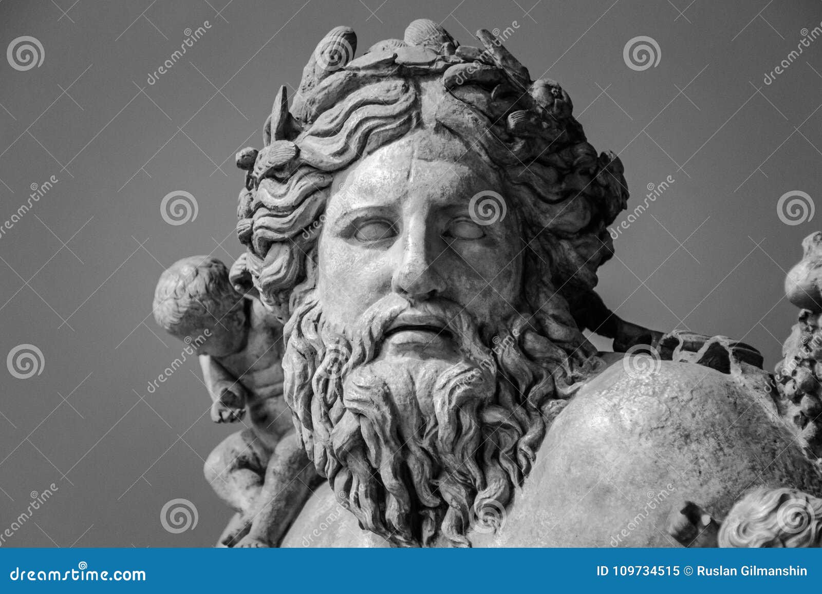 Ancient Bust of Nile River God Stock Image - Image of masterpiece ...