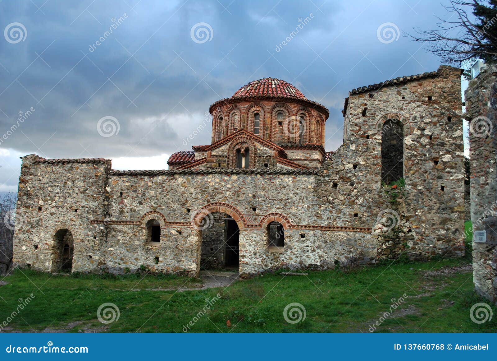 The Ancient Byzantine Town of Mistras Stock Photo - Image of famous ...