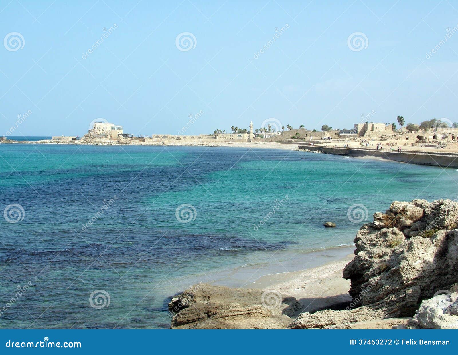 Ancient Caesarea stock photo. Image of excursion, bible - 37463272