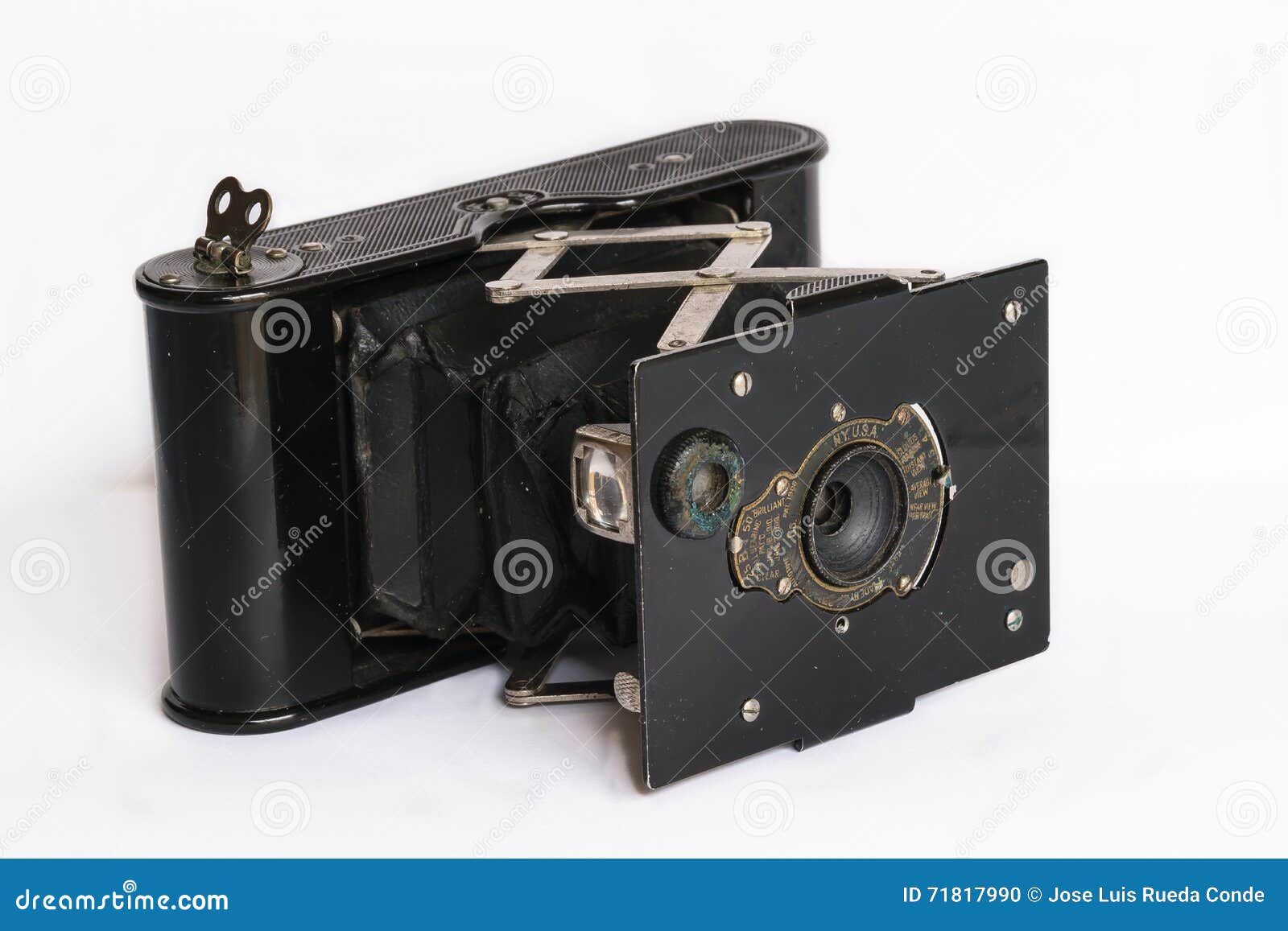 Ancient camera stock photo. Image of isolated, glass - 71817990