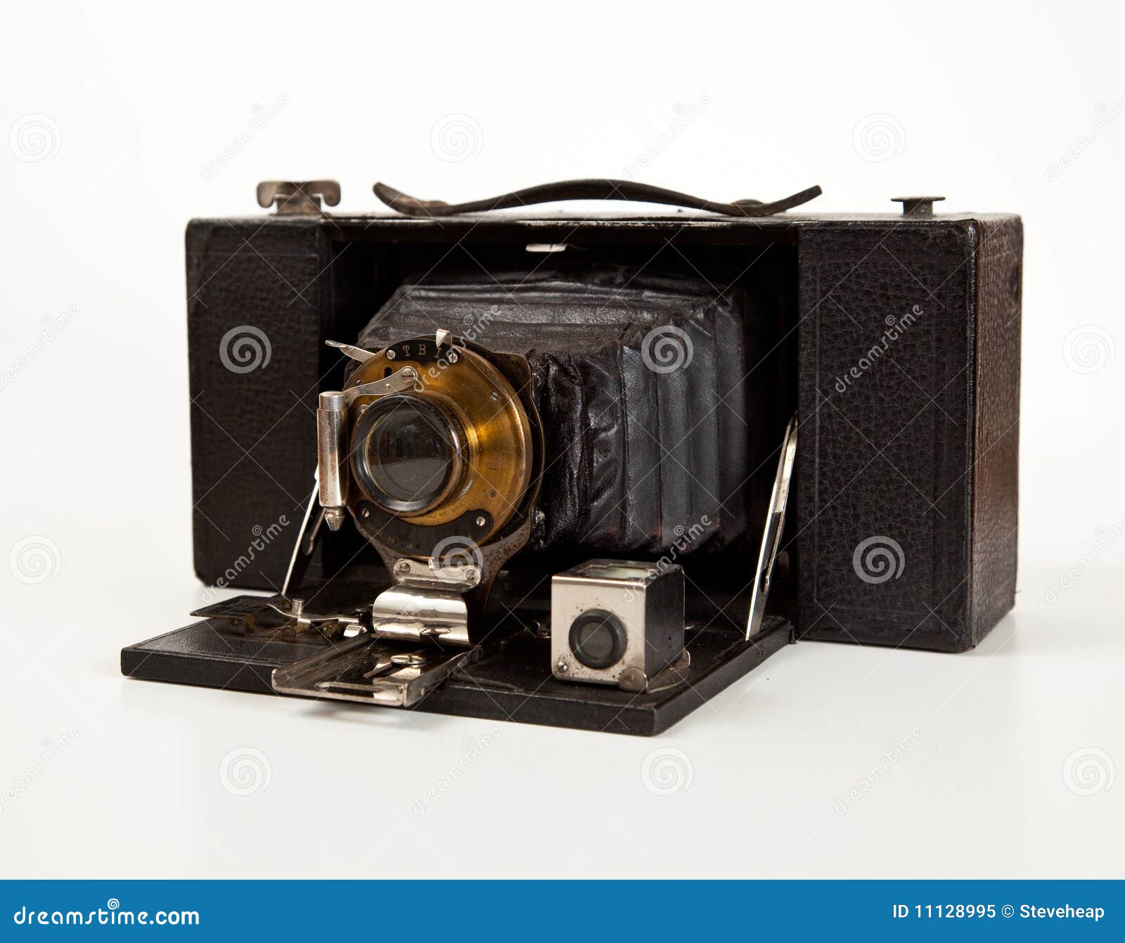 Ancient Camera in Front View Stock Image - Image of negative, camera ...