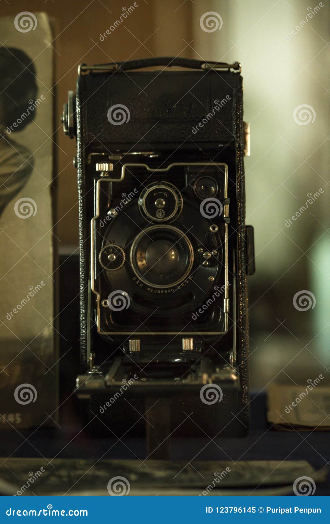 Ancient Camera Still Uses Film To Record Photos. Editorial Image ...