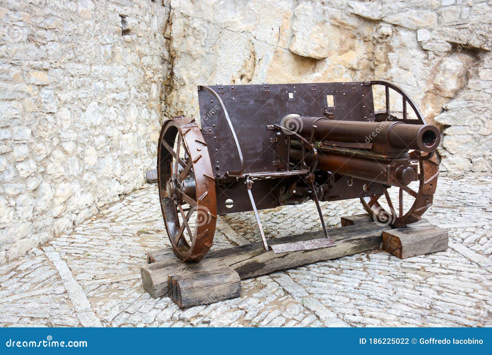 Ancient cannon stock photo. Image of traditional, wall - 186225022