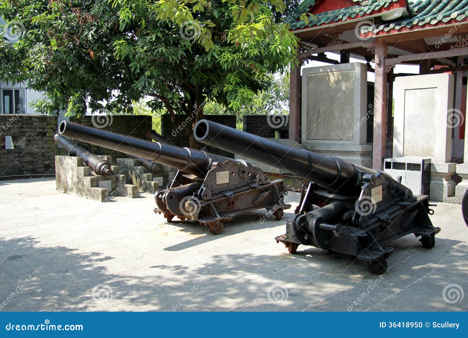 Ancient Cannon in the Chinese Museum Outdoor Editorial Image - Image of ...