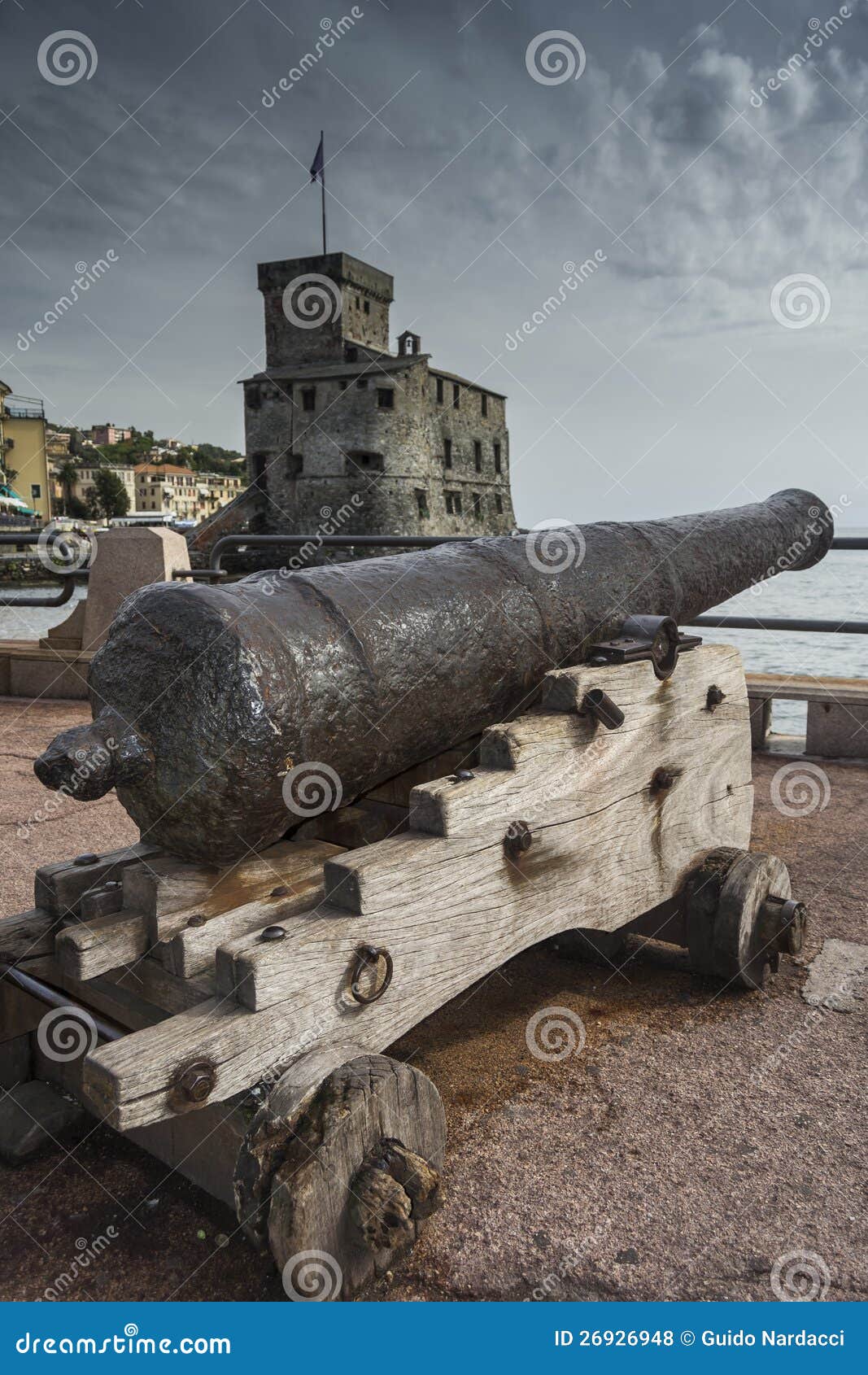Ancient Cannon in Front of the Castle Stock Photo - Image of cannon ...