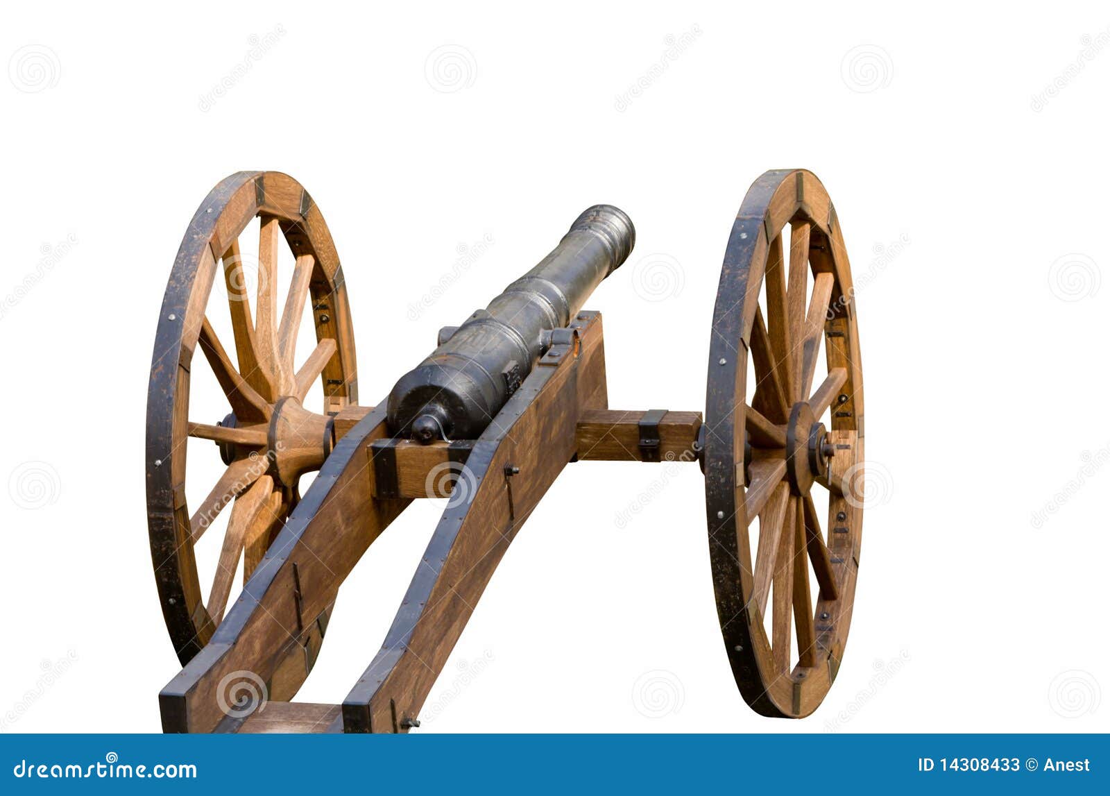Ancient Cannon Isolated Over White Stock Image - Image of siege, metal ...