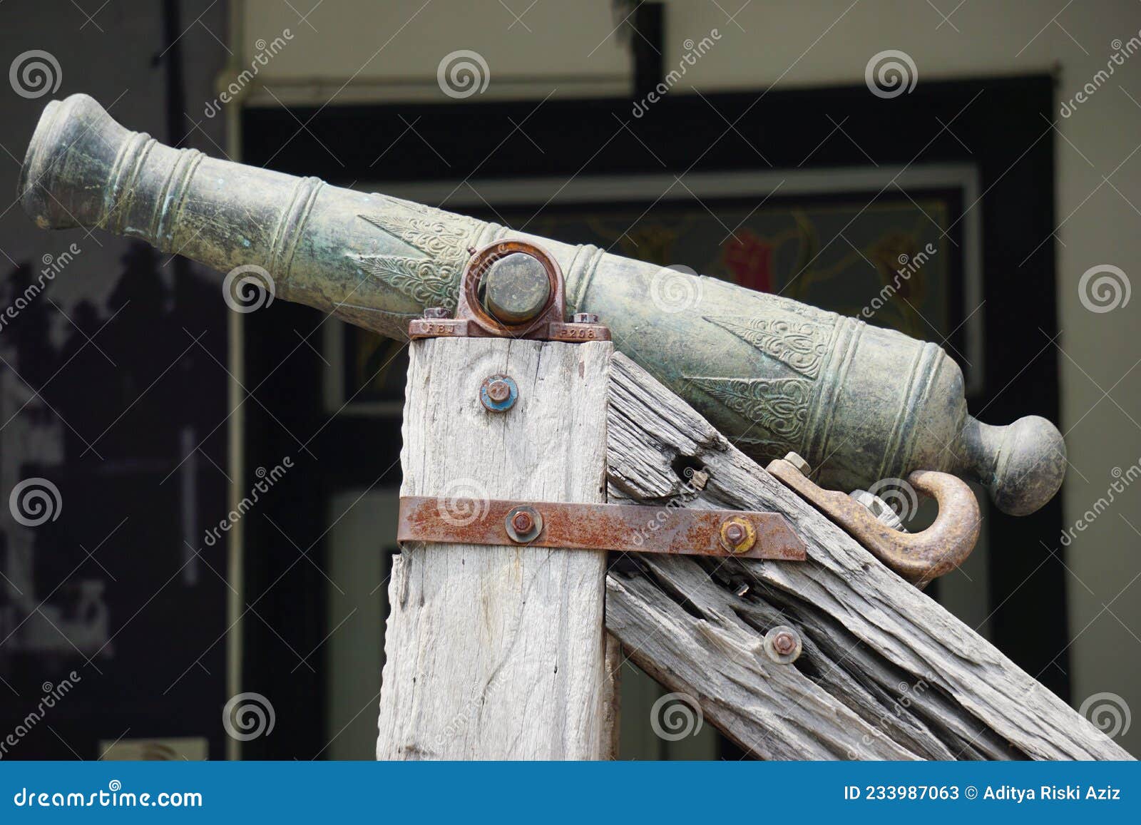 Ancient Cannon with Natural Background Stock Image - Image of gunnery ...