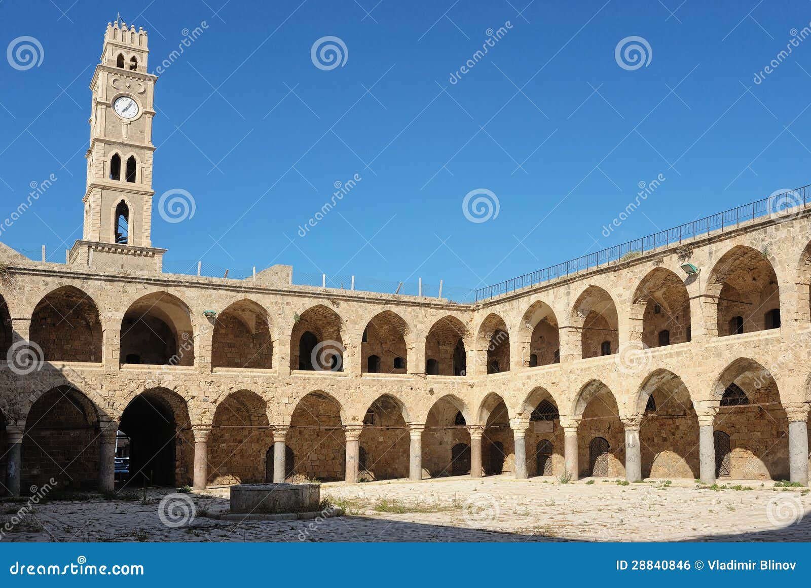 Ancient caravanserai stock photo. Image of yard, east - 28840846
