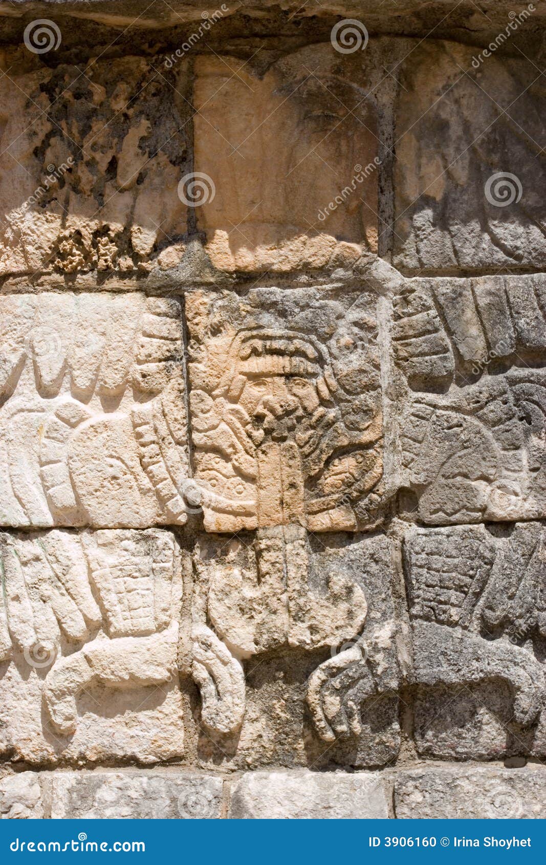 Ancient Carving - Mayan Figure Stock Photo - Image: 3906160