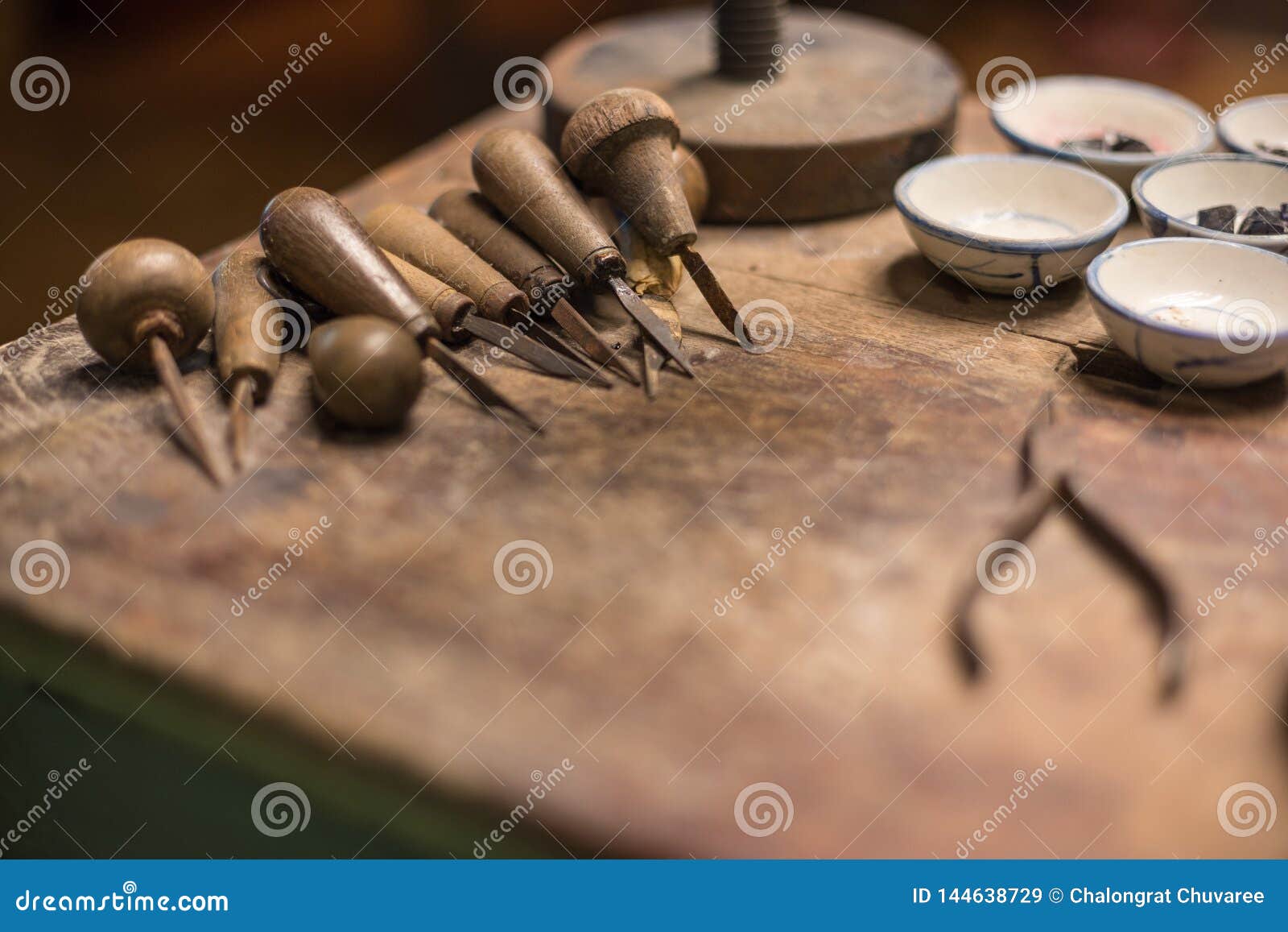 Ancient Carving tools stock image. Image of carpenter - 144638729