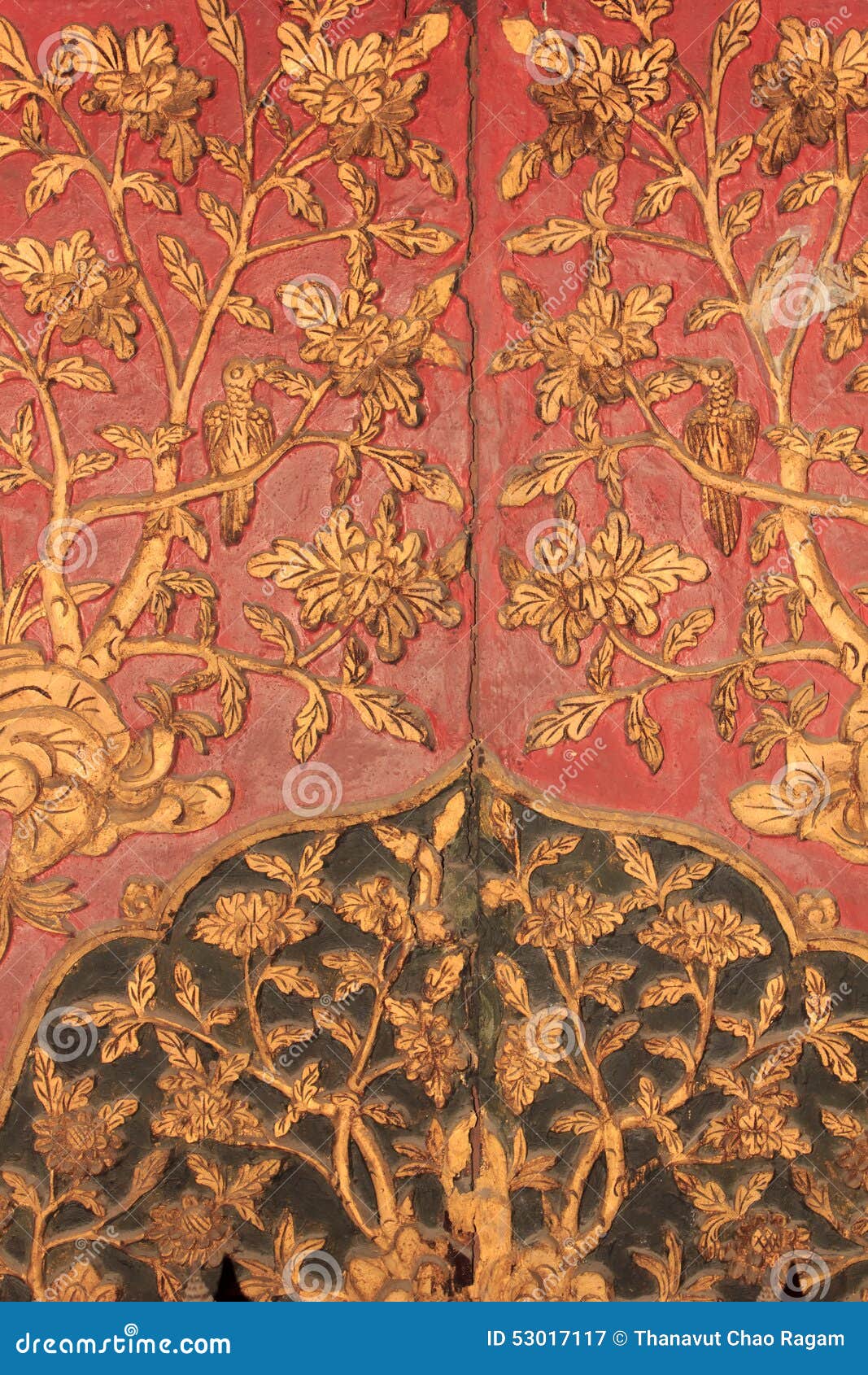 Ancient Carvings In Traditional Indian Style, On Ceremonial Cart Of ...