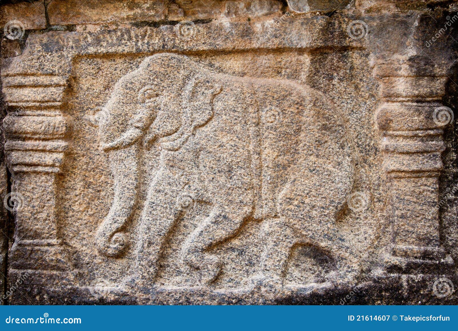 Ancient Carvings In Traditional Indian Style, On Ceremonial Cart Of ...