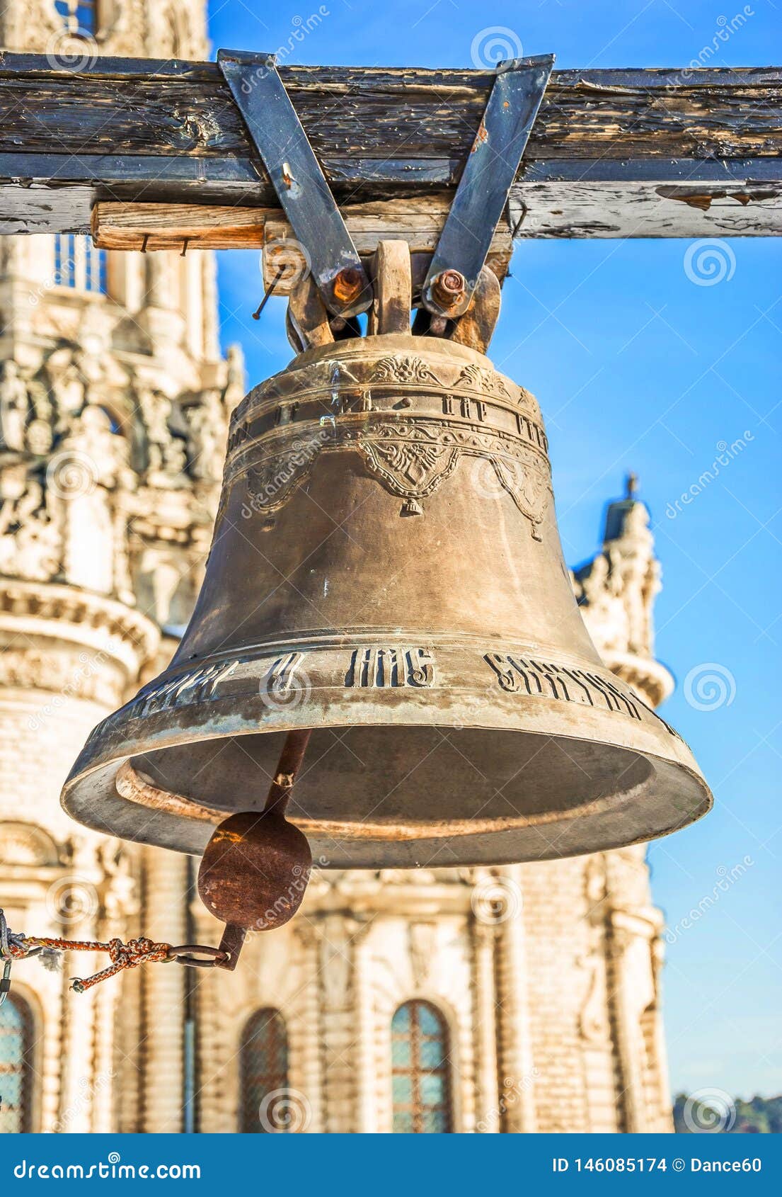 Church bell stock photo. Image of religion, tower, architectural ...