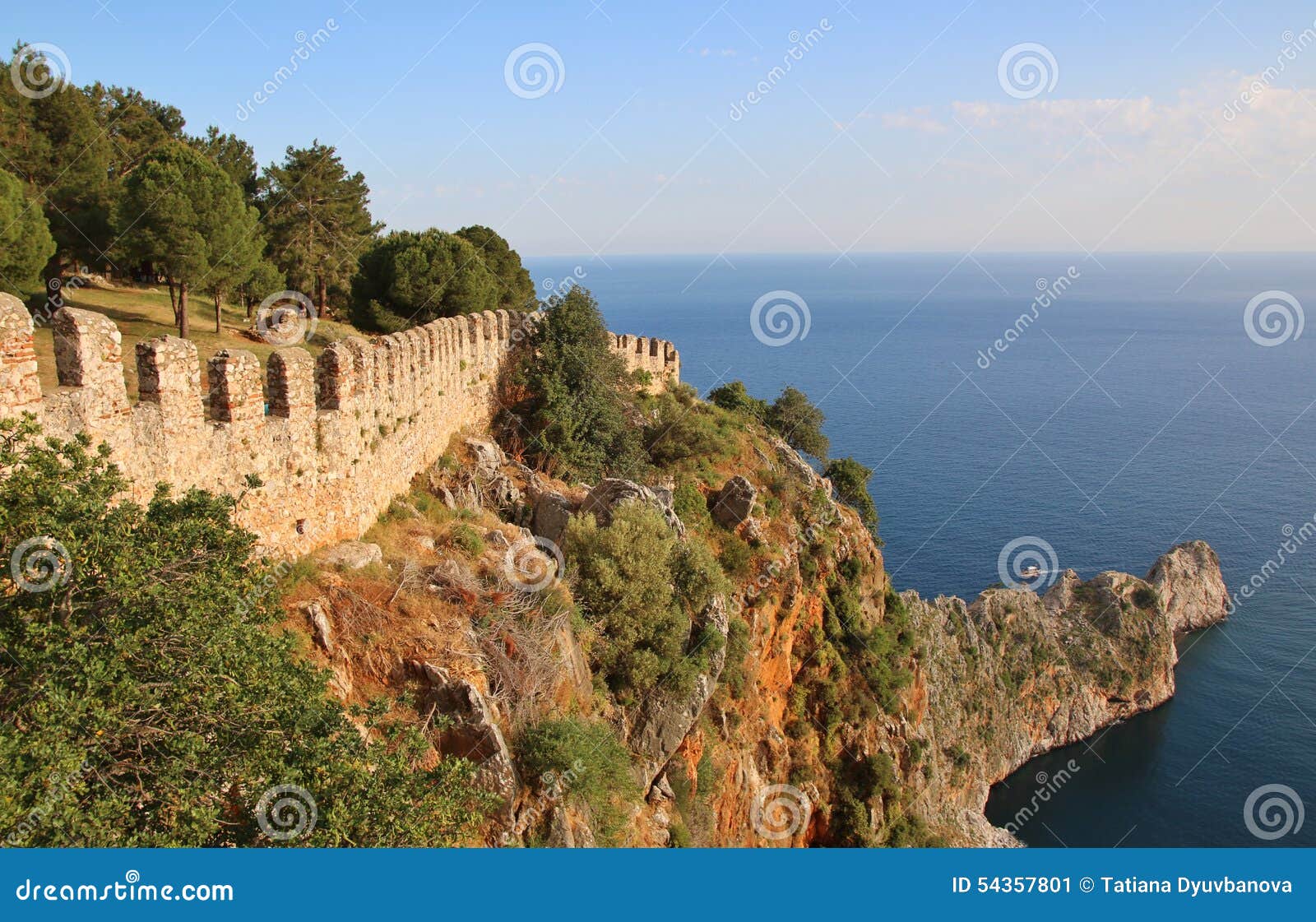 Ancient Castle in Alania stock image. Image of alania - 54357801