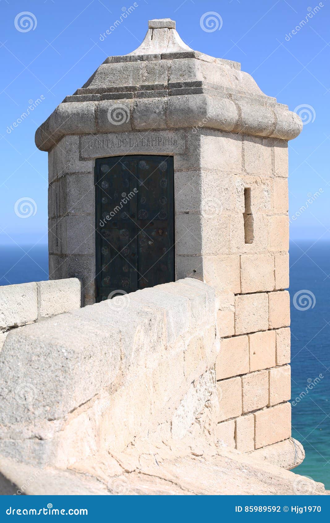 Ancient Castle in Alicante, Spain Stock Photo - Image of seaside, guard ...