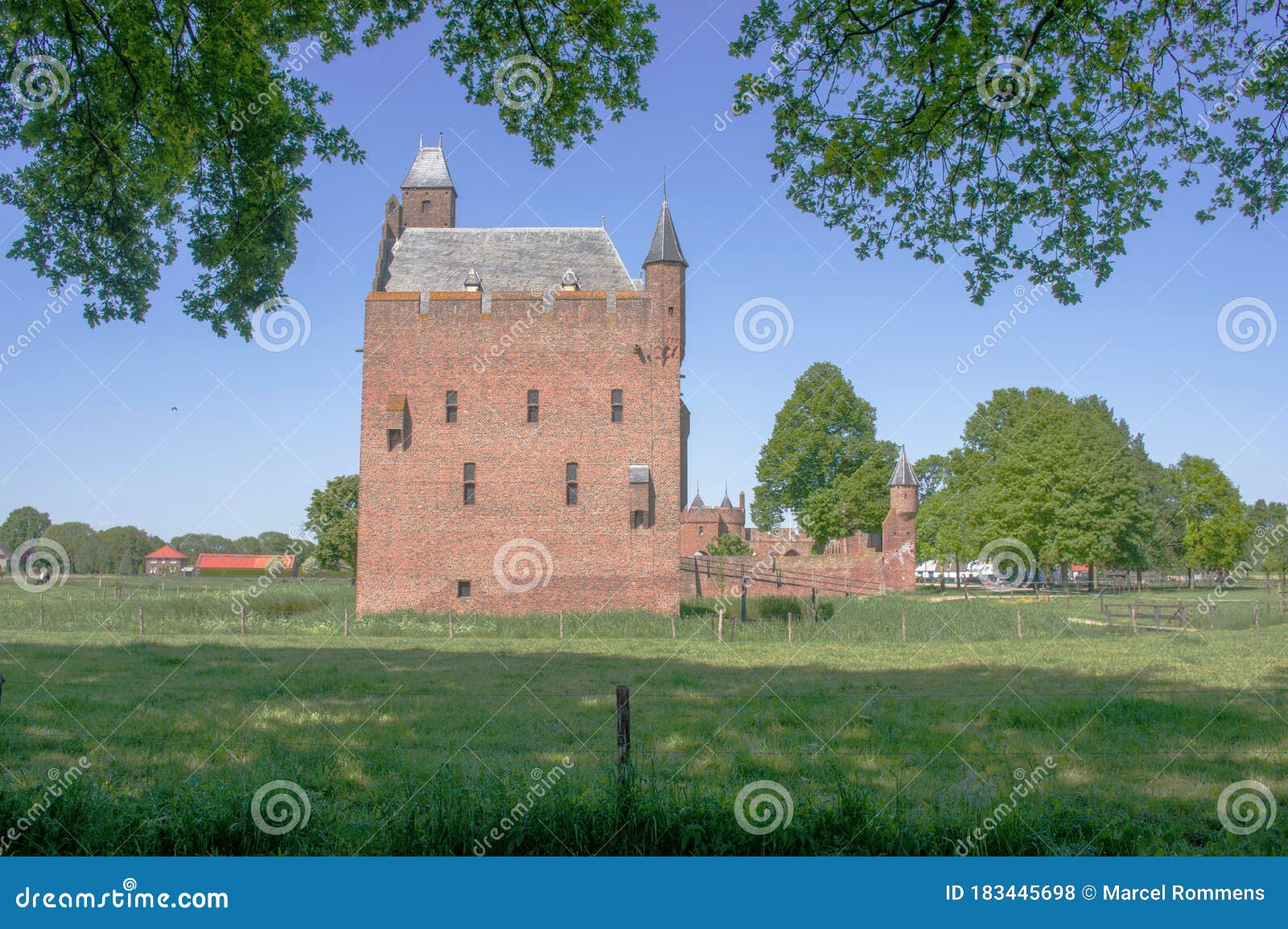 An Ancient Castle Called Doornenburg Stock Photo - Image of heritage ...
