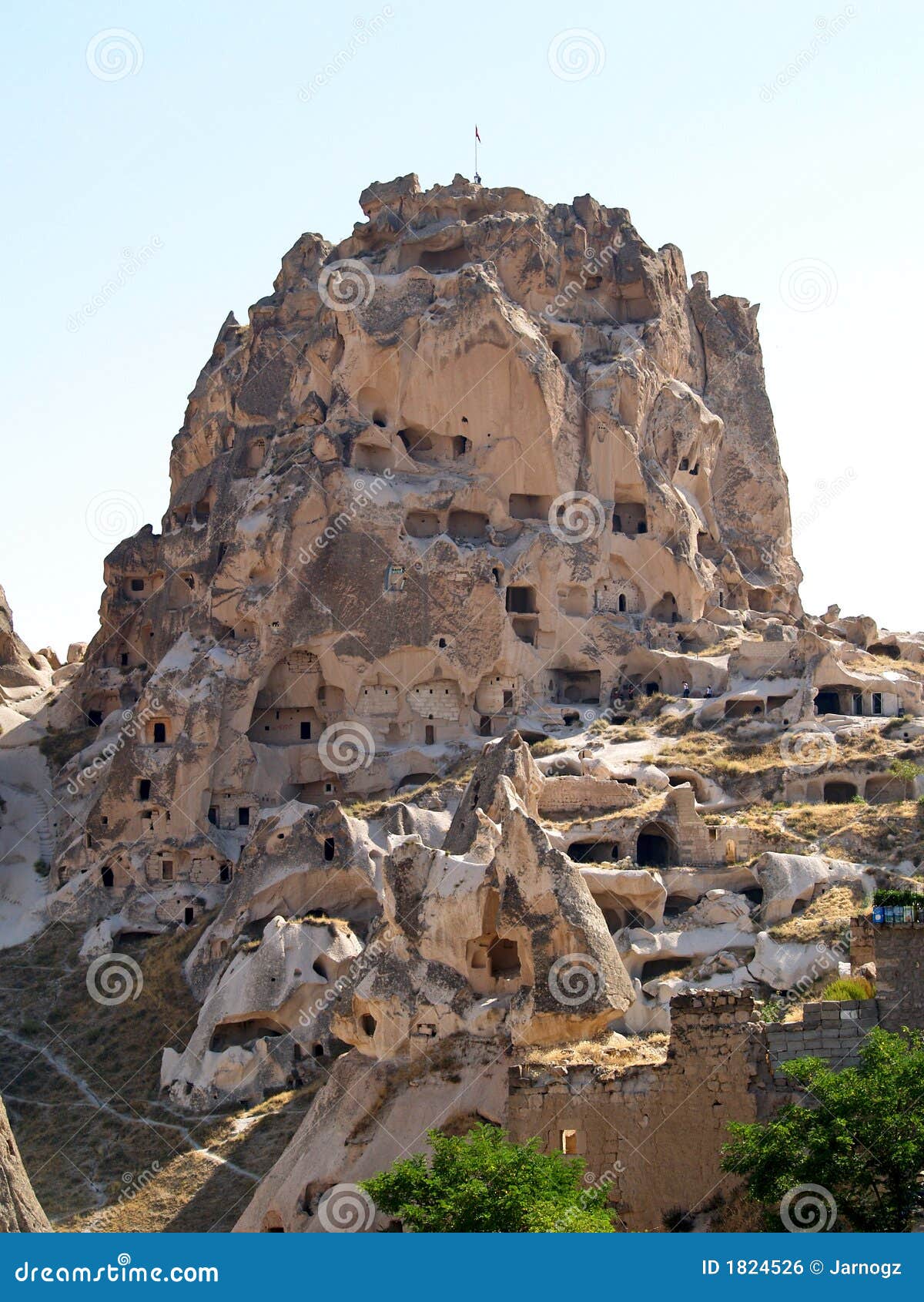 Ancient Castle in Cappadocia Stock Photo - Image of anatolia, nature ...