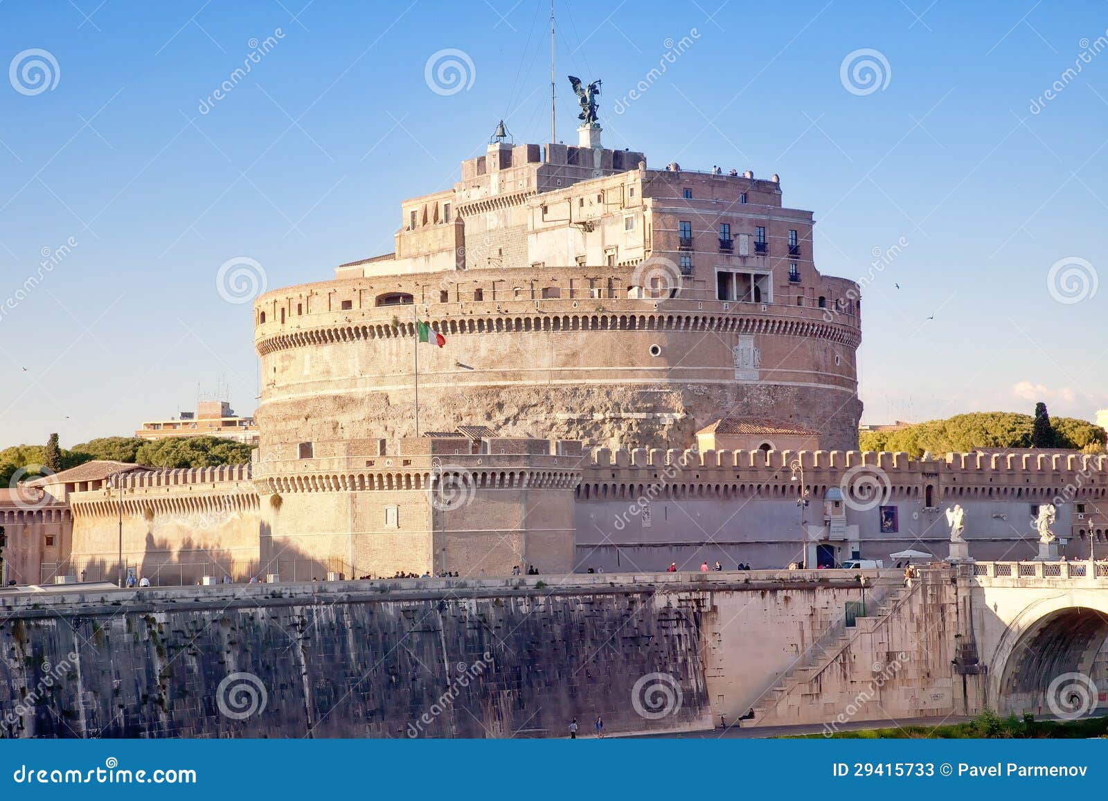Ancient Castle in the Center of Rome Stock Image - Image of antiquity ...