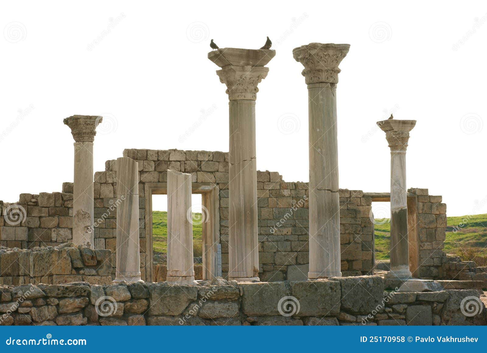 Ancient Castle with Columns Stock Photo - Image of palace, door: 25170958