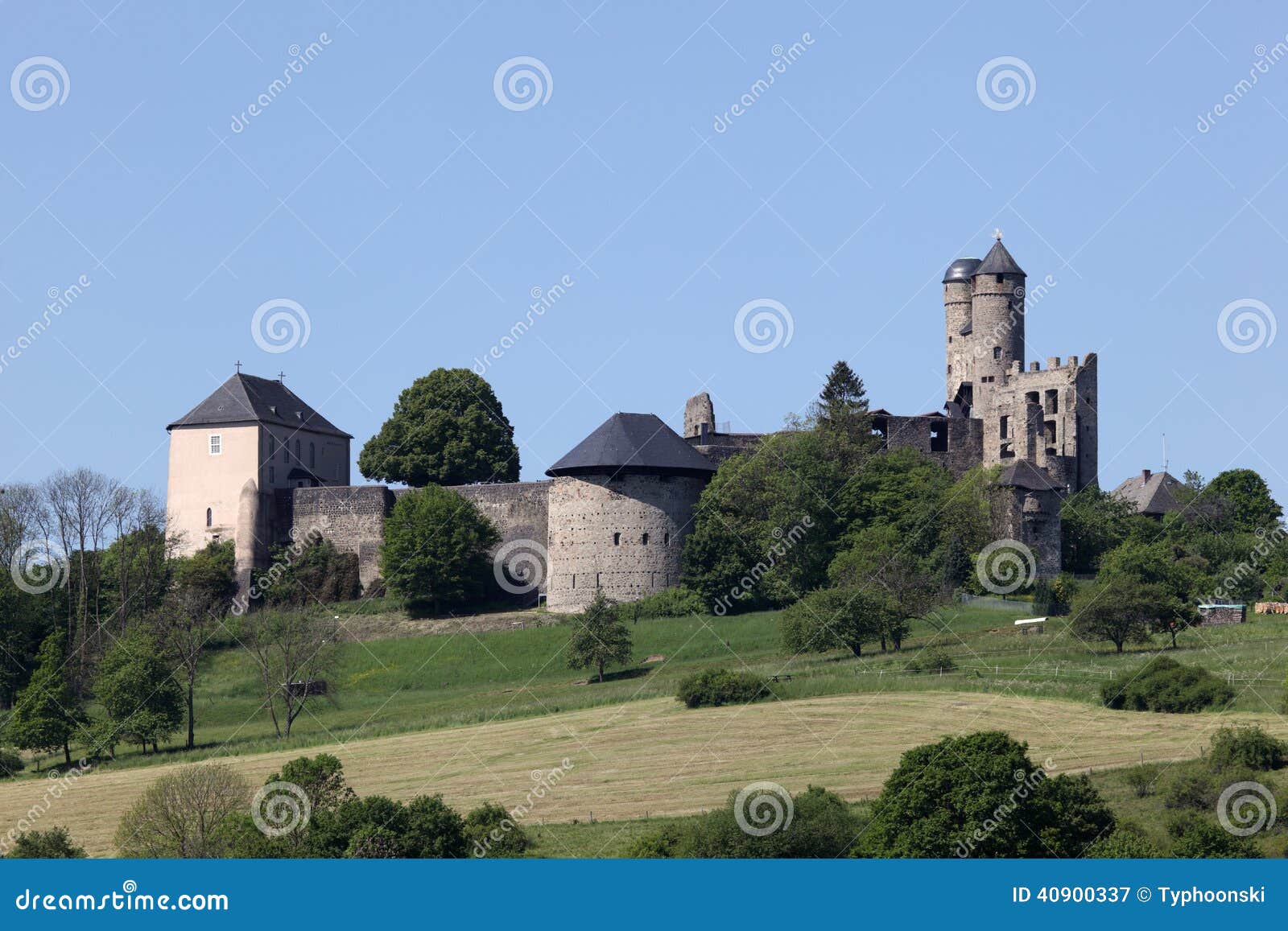 Ancient Castle in Germany stock image. Image of turret - 40900337