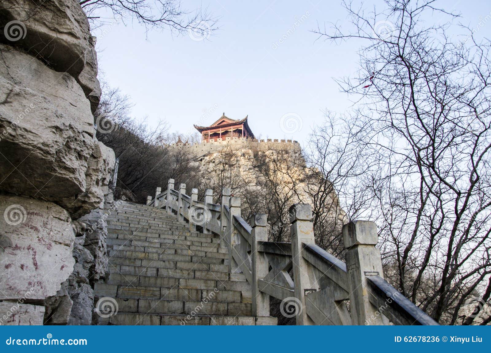 Ancient Castle, Hebei, China Stock Photo - Image of branch, stelae ...