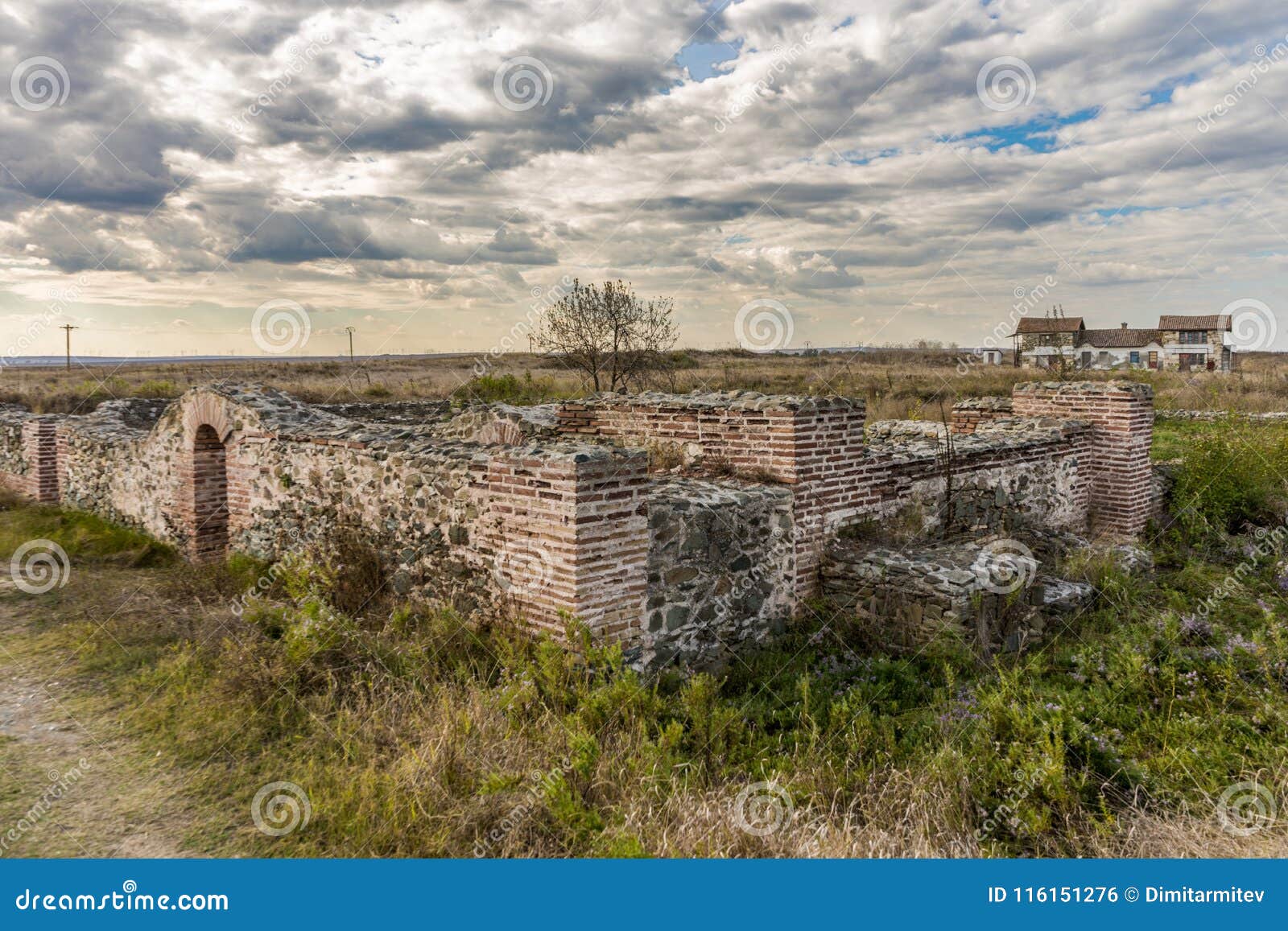 Ancient Castle Histria, Romania Stock Photo - Image of remains ...
