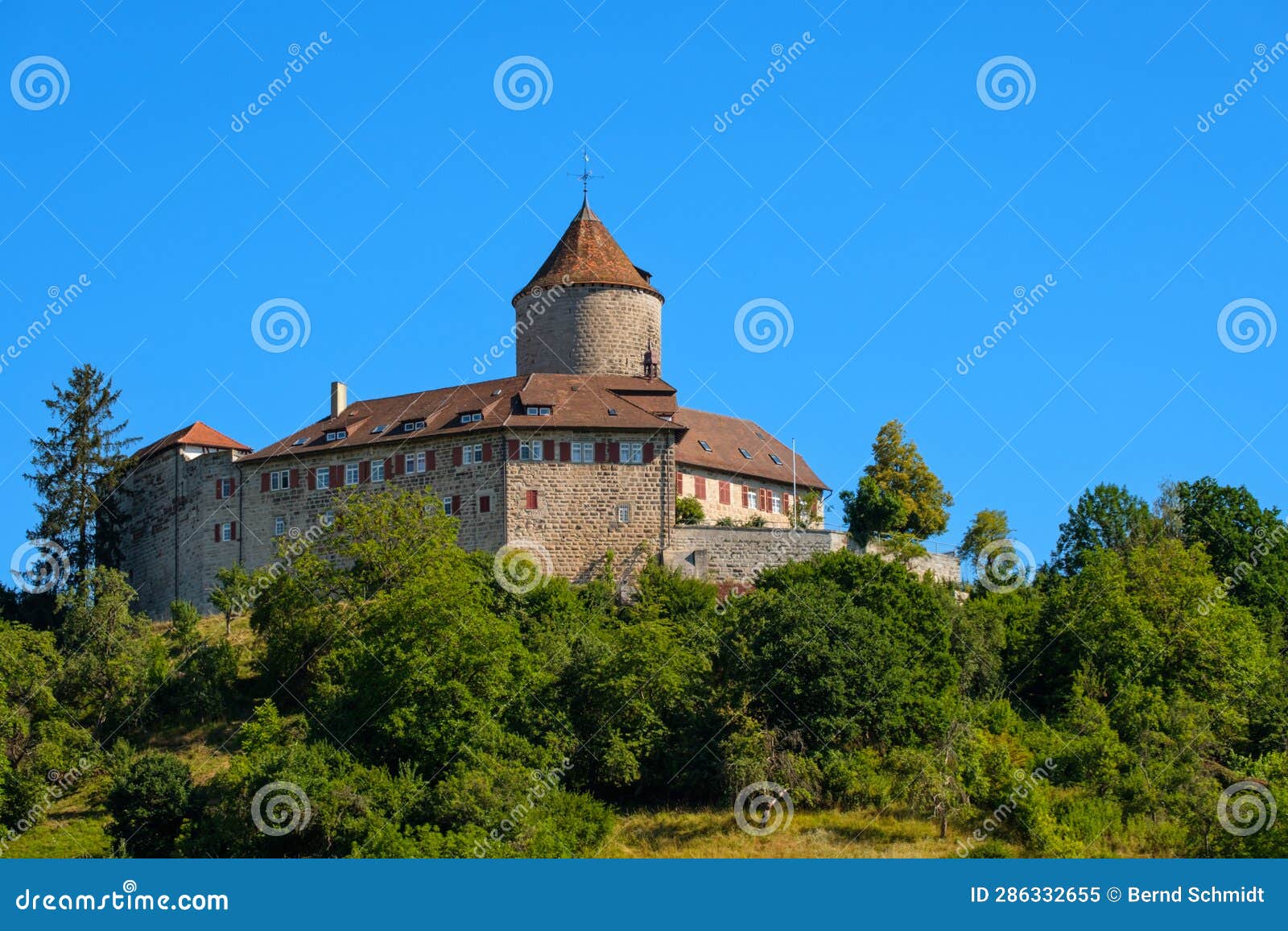 Ancient Castle Reichenberg in Germany Stock Image - Image of landscape ...