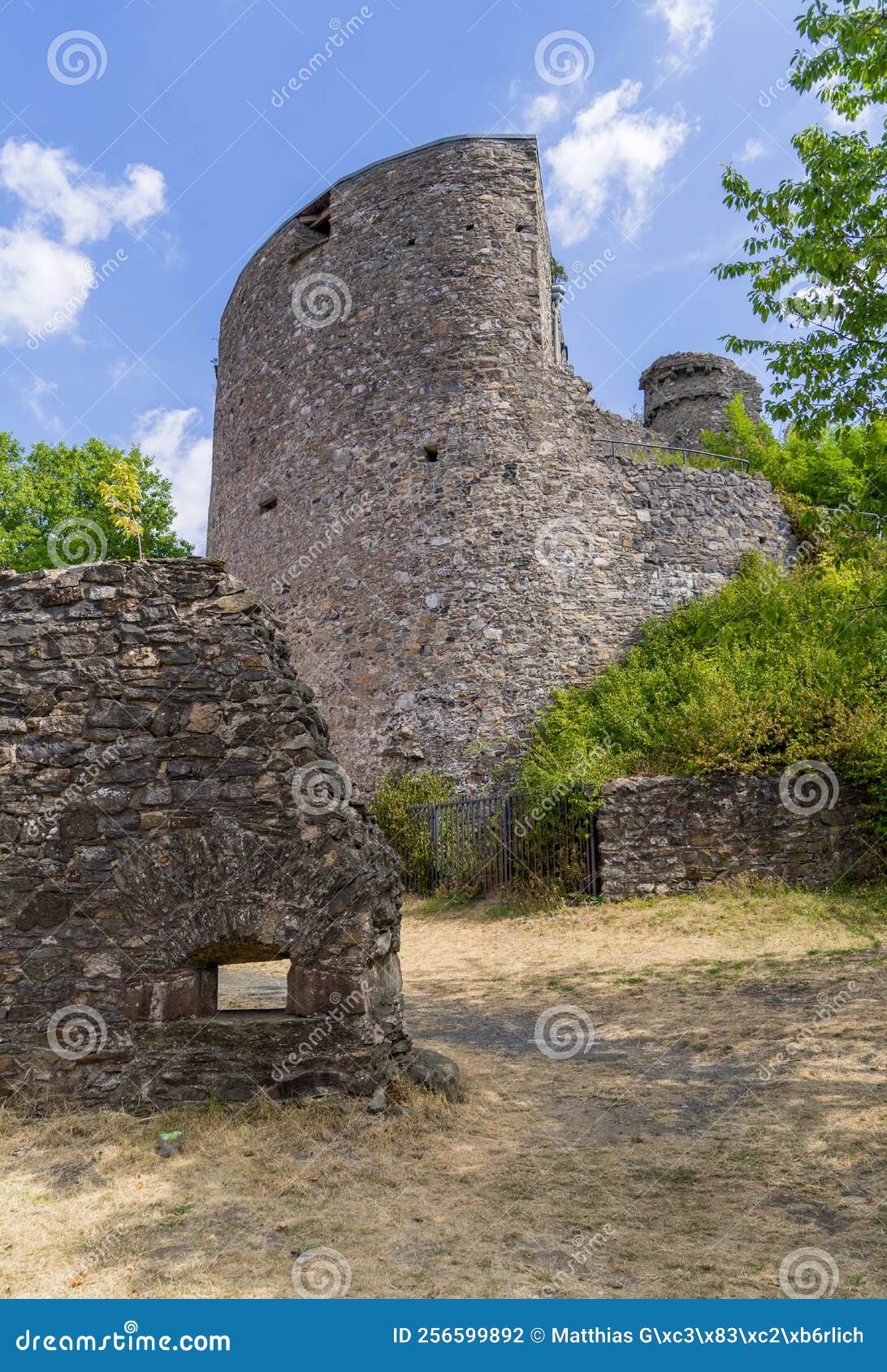 Ancient Castle Ruin Called Greifenstein in the Same Called German ...