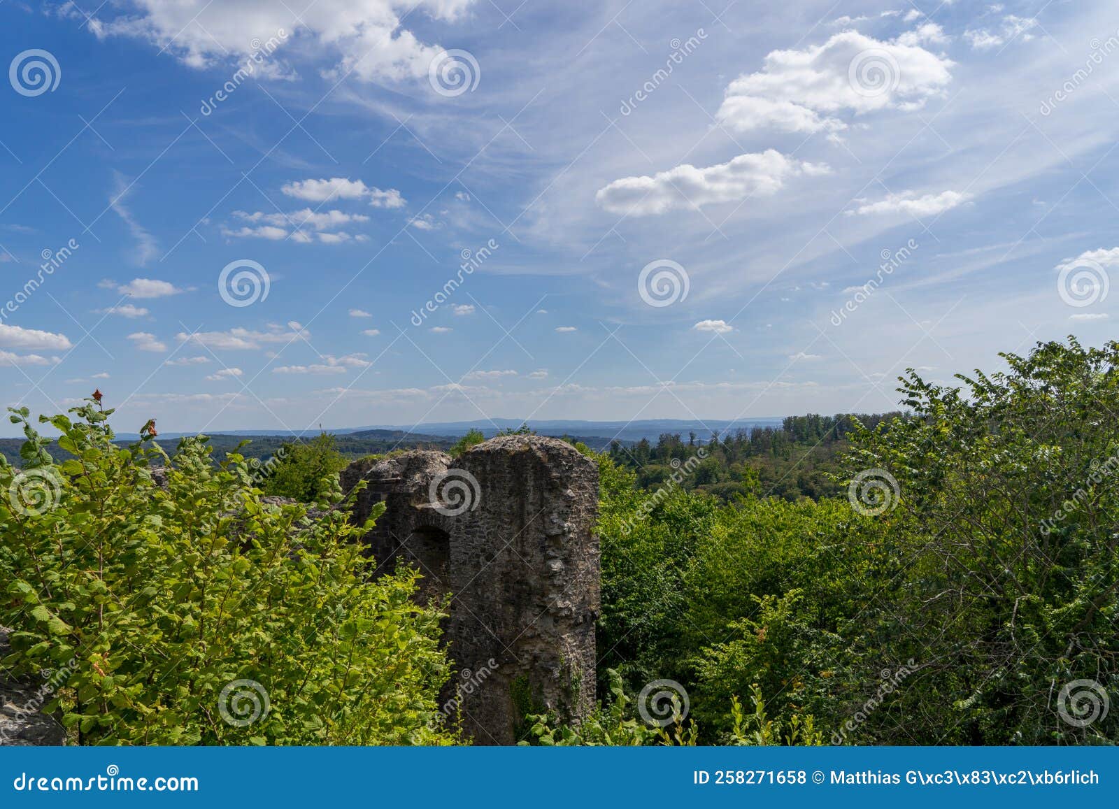 Ancient Castle Ruin Called Greifenstein in the Same Called German ...