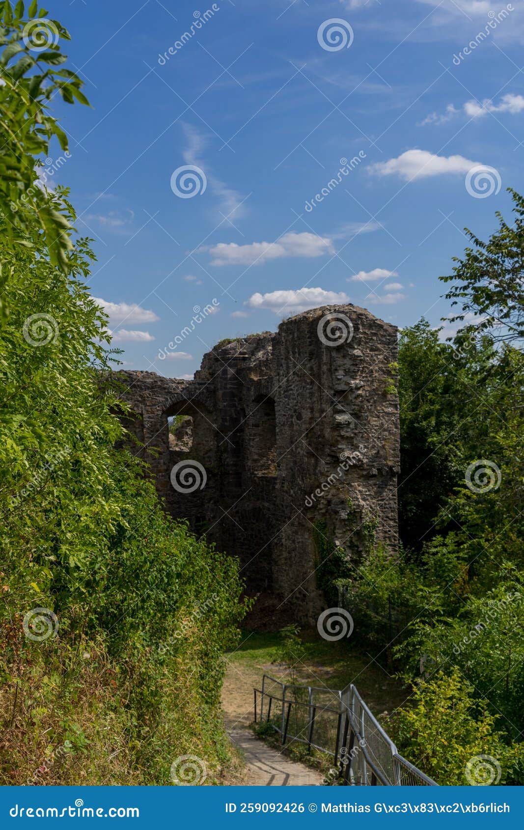 Ancient Castle Ruin Called Greifenstein in the Same Called German ...