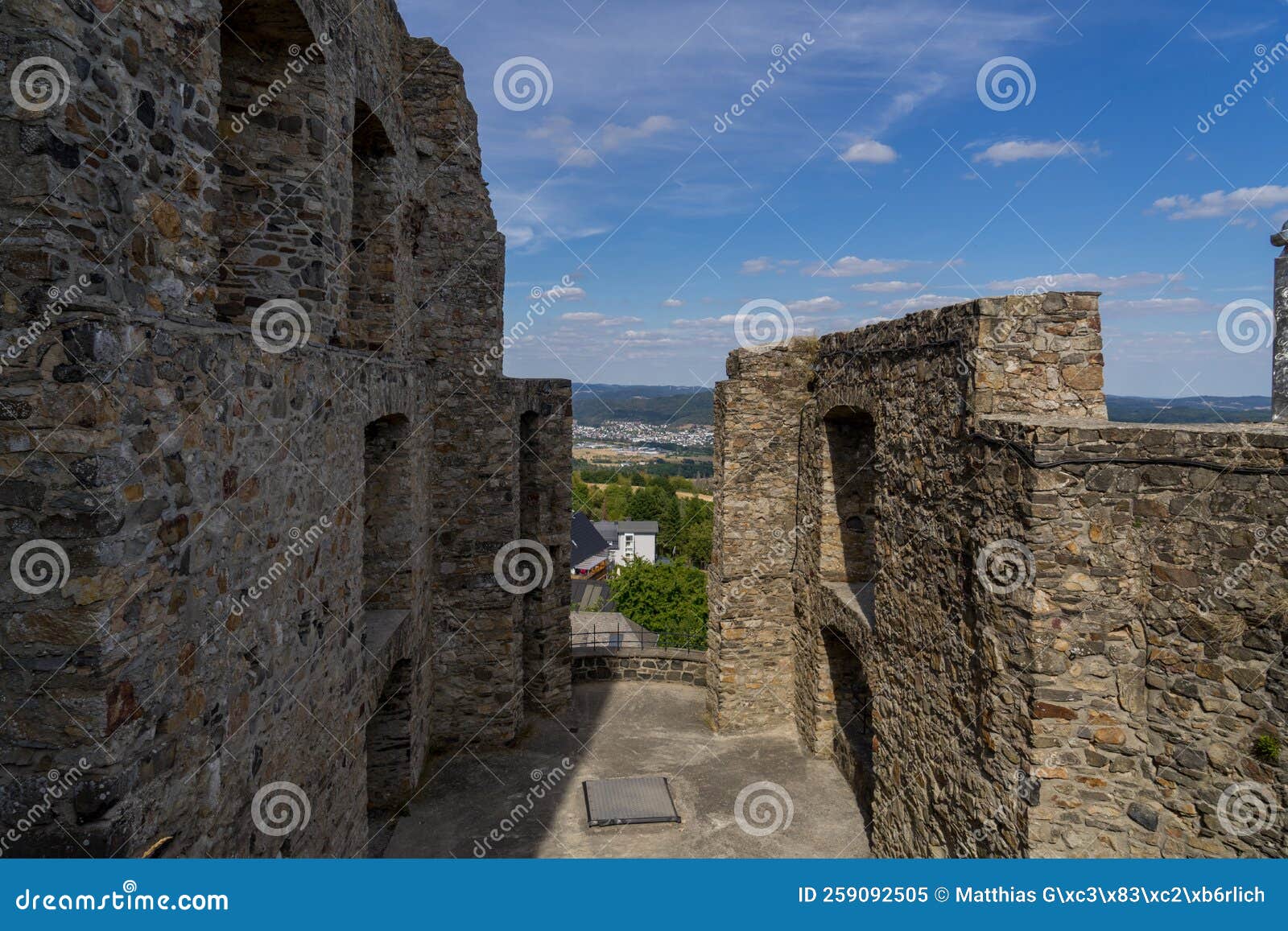 Ancient Castle Ruin Called Greifenstein in the Same Called German ...