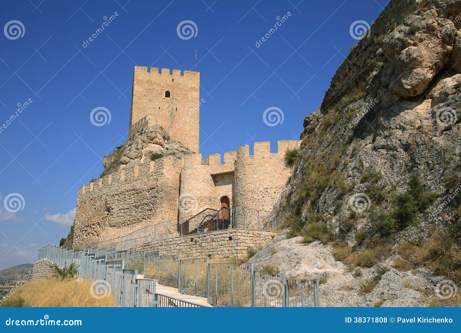 Ancient Castle Sax in Alicante Spain. Stock Photo - Image of blanca ...