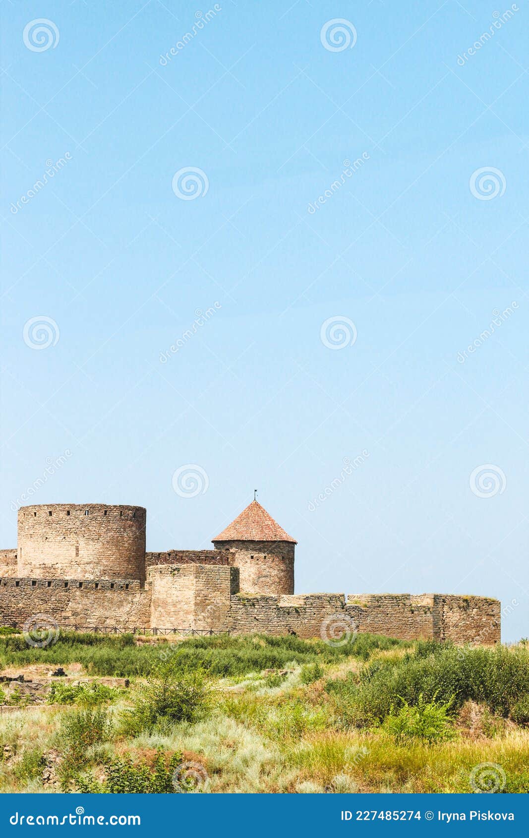 Ancient Castle Security Building with Towers. Stock Photo - Image of ...
