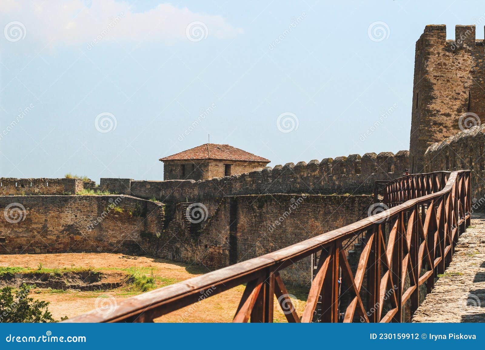 Ancient Castle Security Building with Towers. Stock Photo - Image of ...