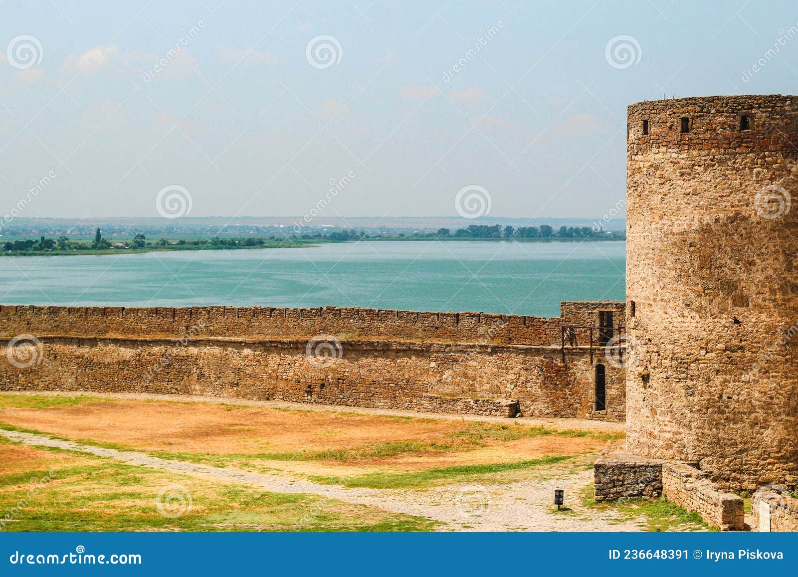 Ancient Castle Security Building with Towers. Stock Image - Image of ...